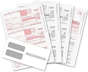 Amazon.com : 1099 NEC Forms 2024, 1099 NEC Laser Forms IRS Approved Designed for Tax and ...
