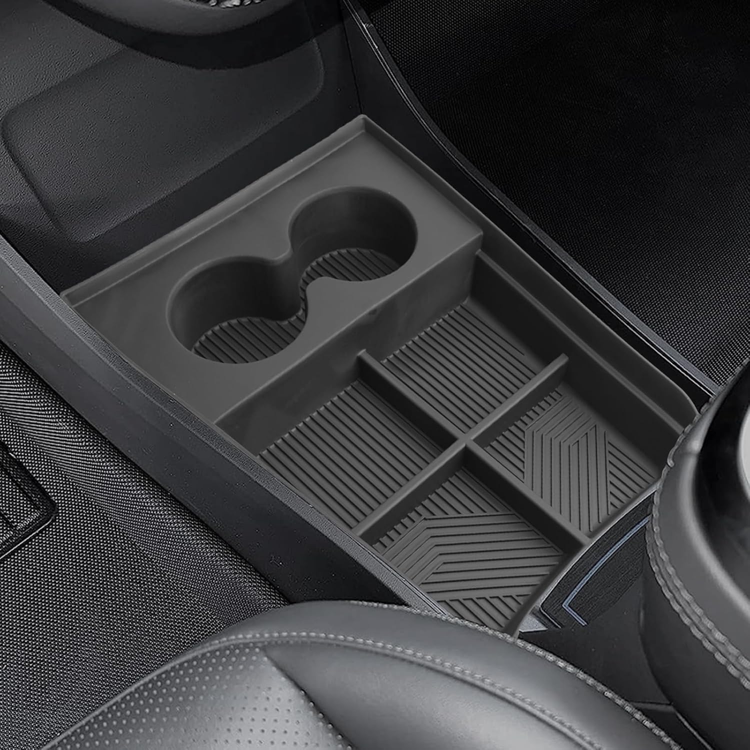 Amazon.com: YEE PIN Rivian R1S Lower Console Organizer Cup Holder for ...