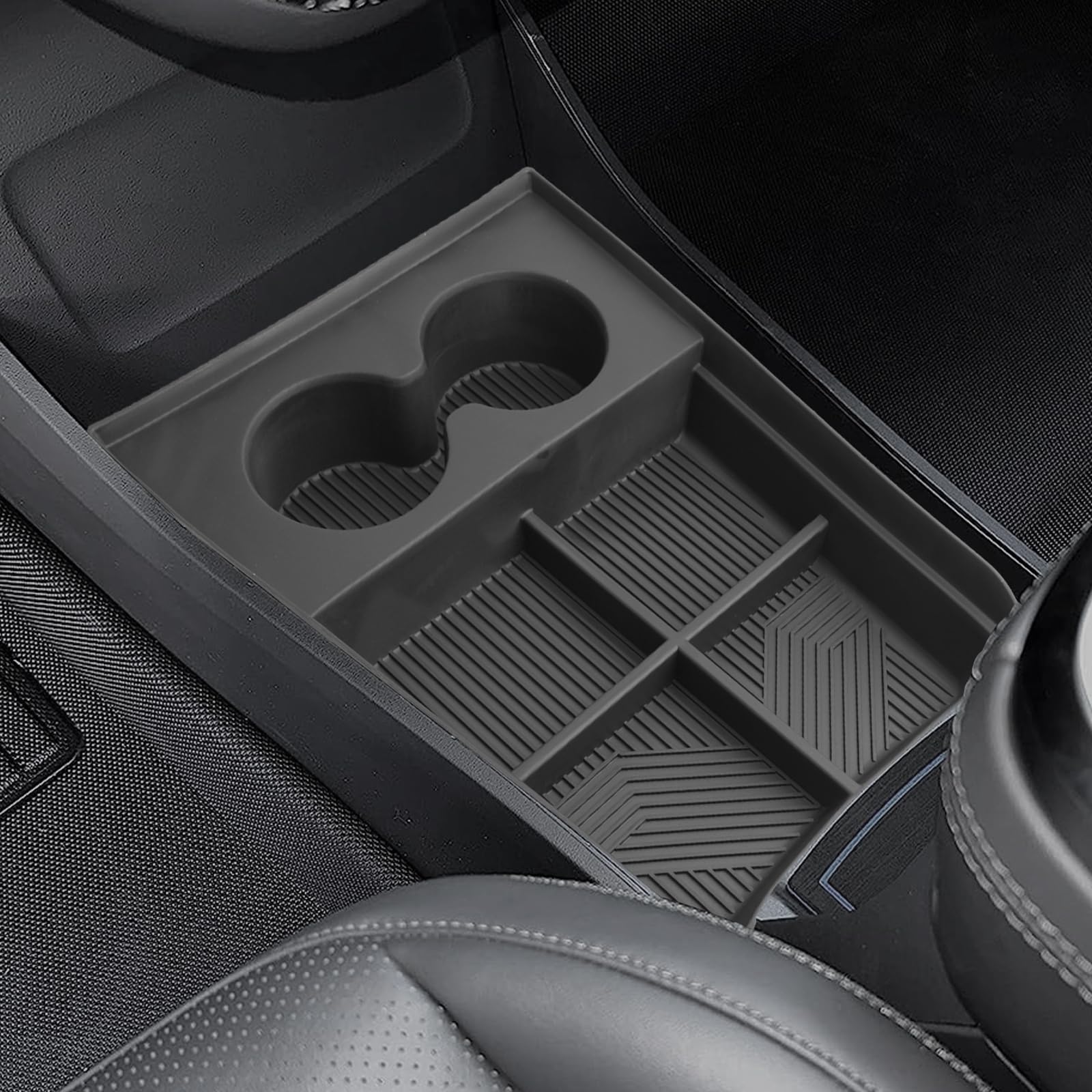 Amazon.com: YEE PIN Rivian R1S Lower Console Organizer Cup Holder for ...