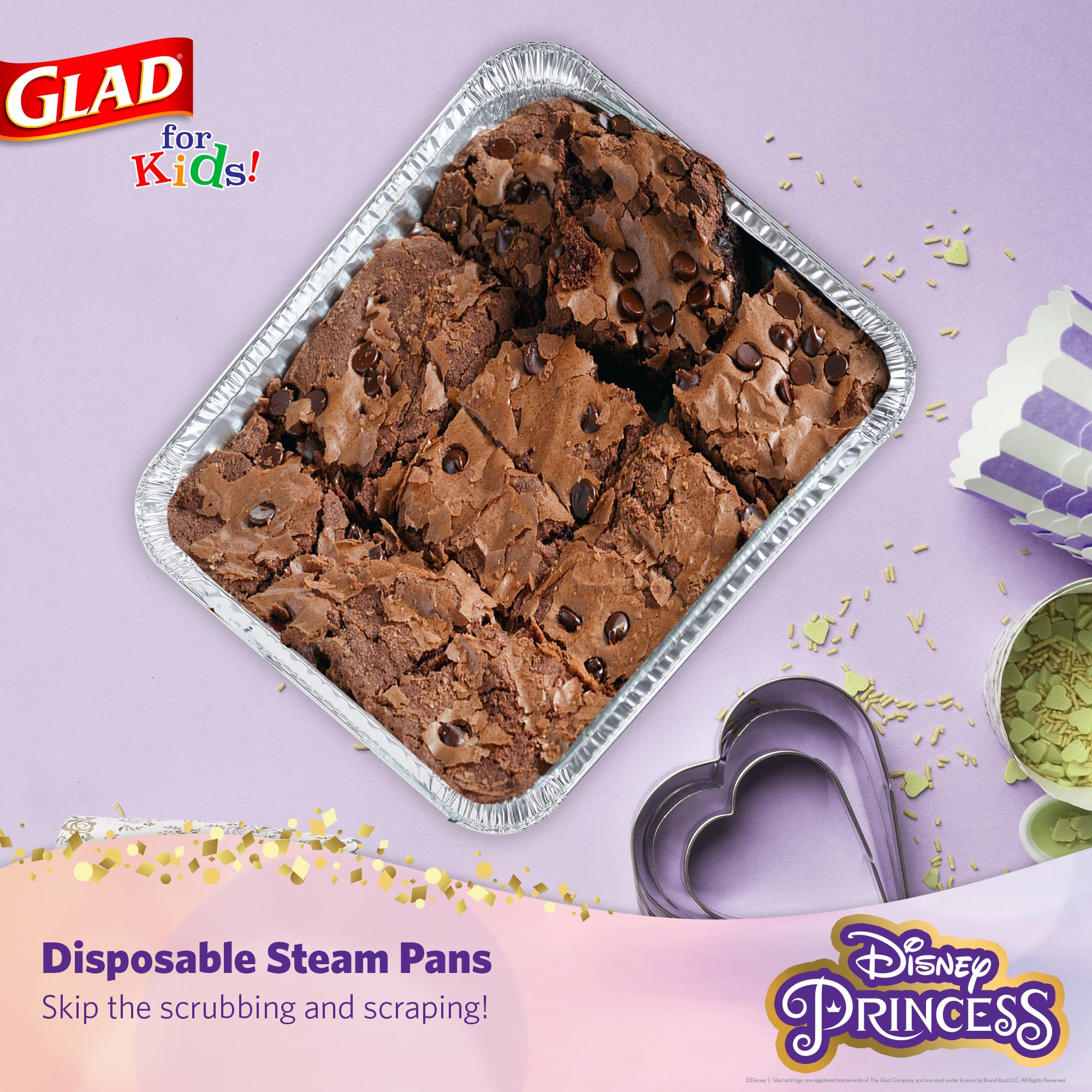 Snapklik.com : Glad Disposable Aluminum All Purpose Pans In Disney ...