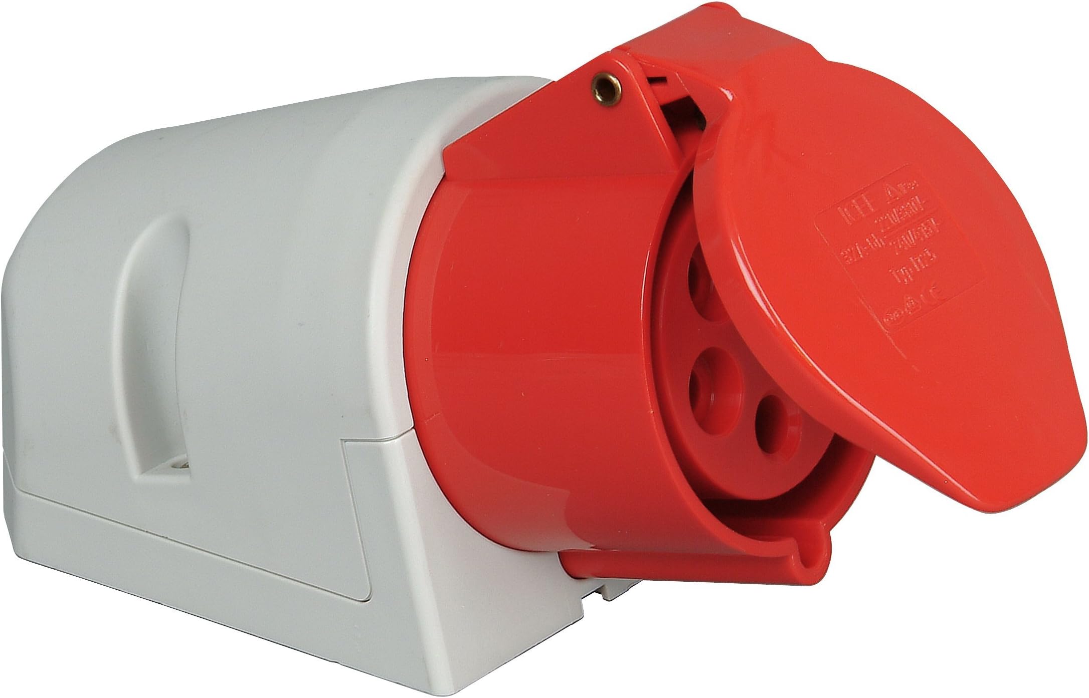 Legrand, CEE 32A Aufputzsteckdose, rot 5-polig (3P+N+PE), 6h (400V/32A ...