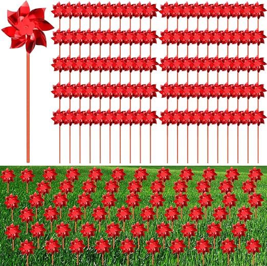 Amazon.com: Soulchen 100 Pcs Holy Spirit Pinwheels Bulk Red Mini ...