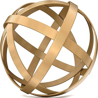 Everydecor Small Galvanized Metal Band Decorative Sphere : Amazon.ca: Home