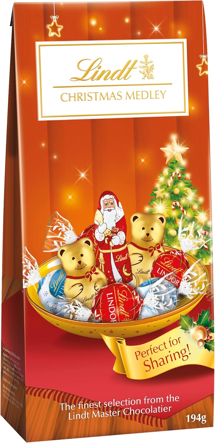 Lindt Christmas Chocolate Medley Bag 194g : Amazon.com.au: Grocery