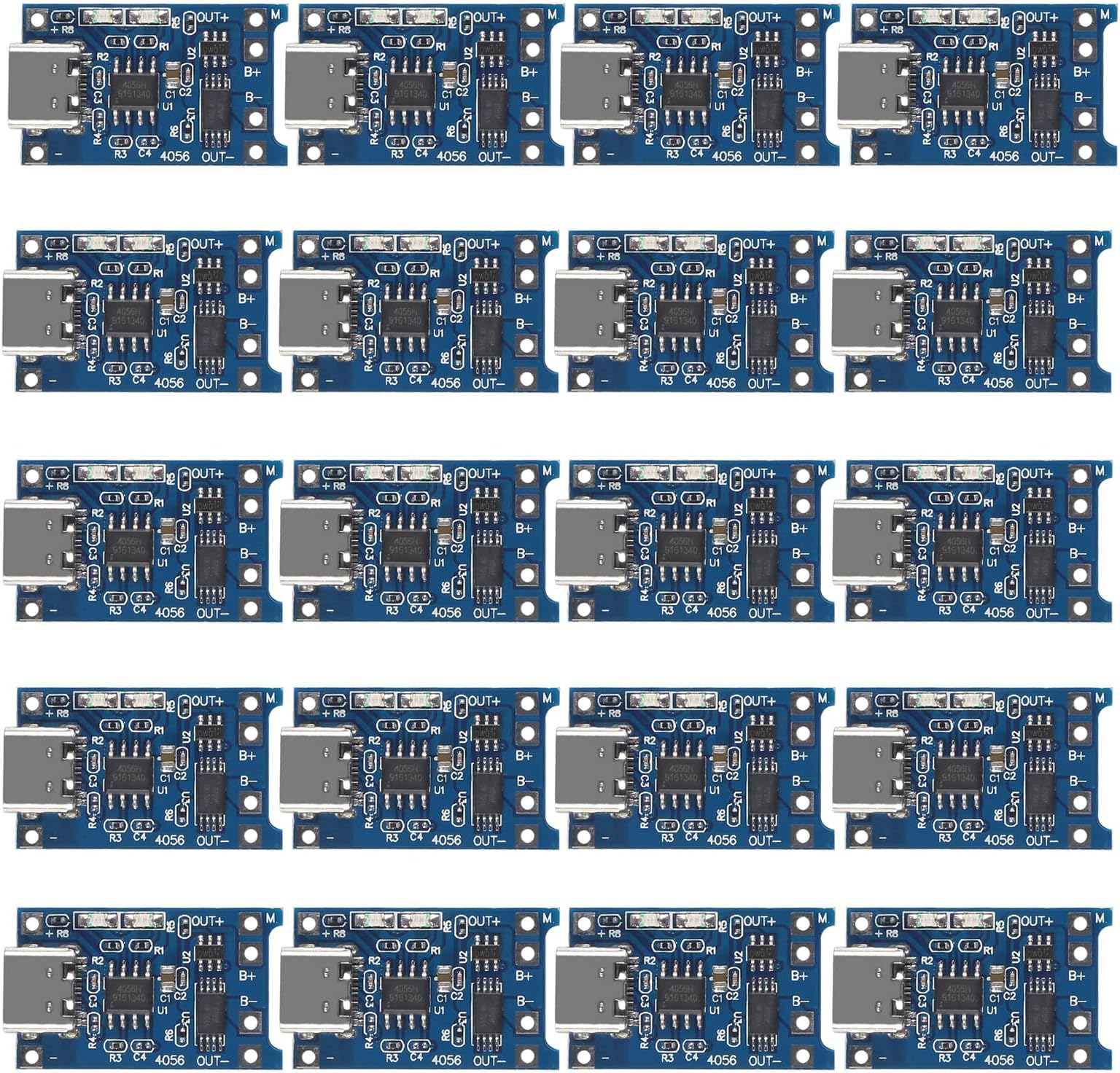 Amazon.com: 15pcs 5V 1A TP4056 Charging Module Type-C USB 18650 Lithium ...