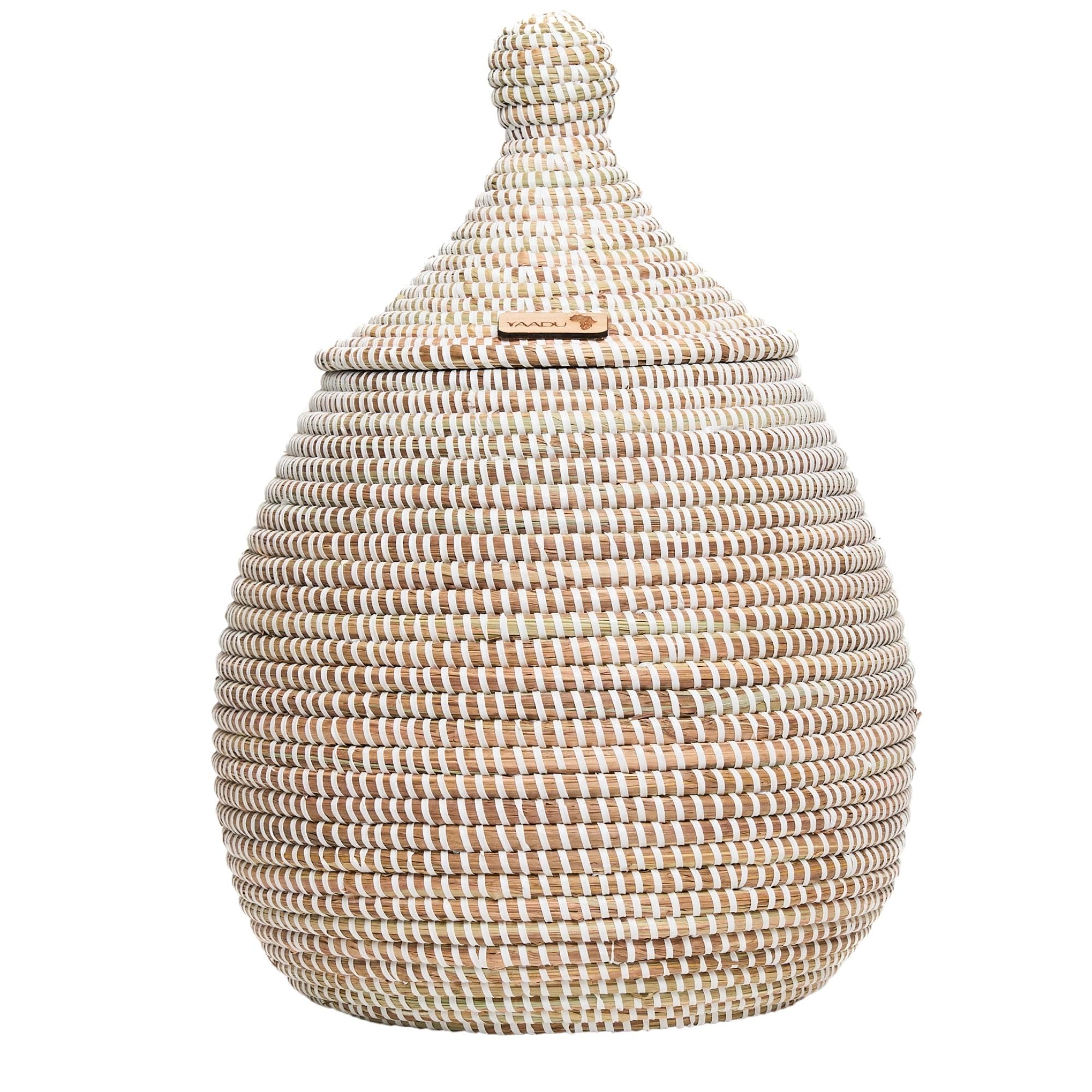 YAADU geflochtener Korb mit Deckel – Aufbewahrungskorb, Korb für Decken ...