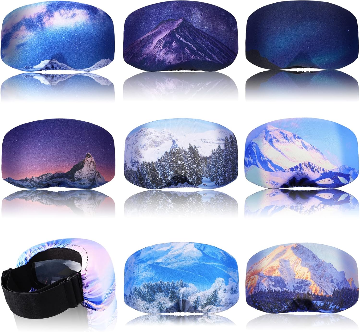 Amazon.com : Civaner 8 Pieces Ski Snowboard Goggle Cover Microfiber Ski ...