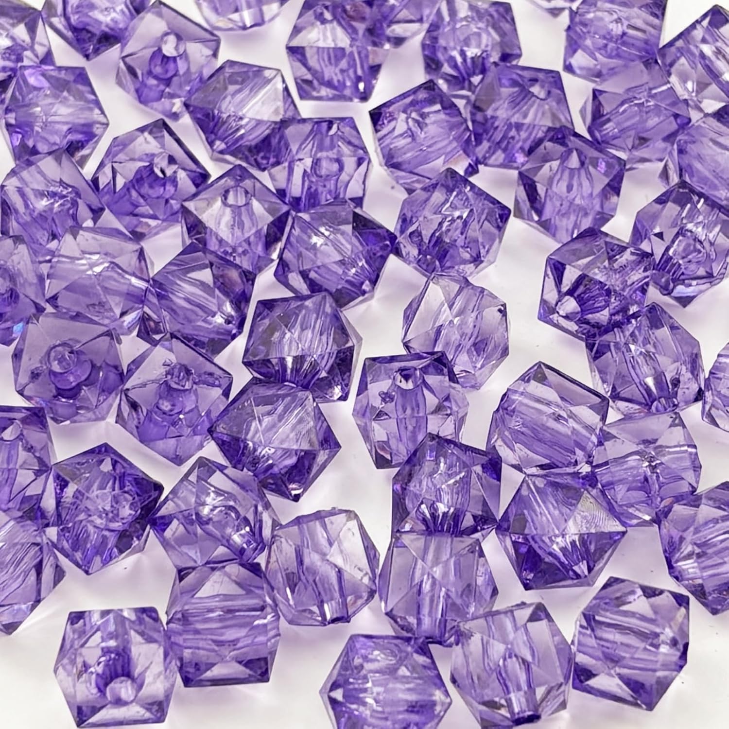 Amazon.com: 300pcs 8mm Acrylic Cube Square Faceted Acrylic Beads with ...