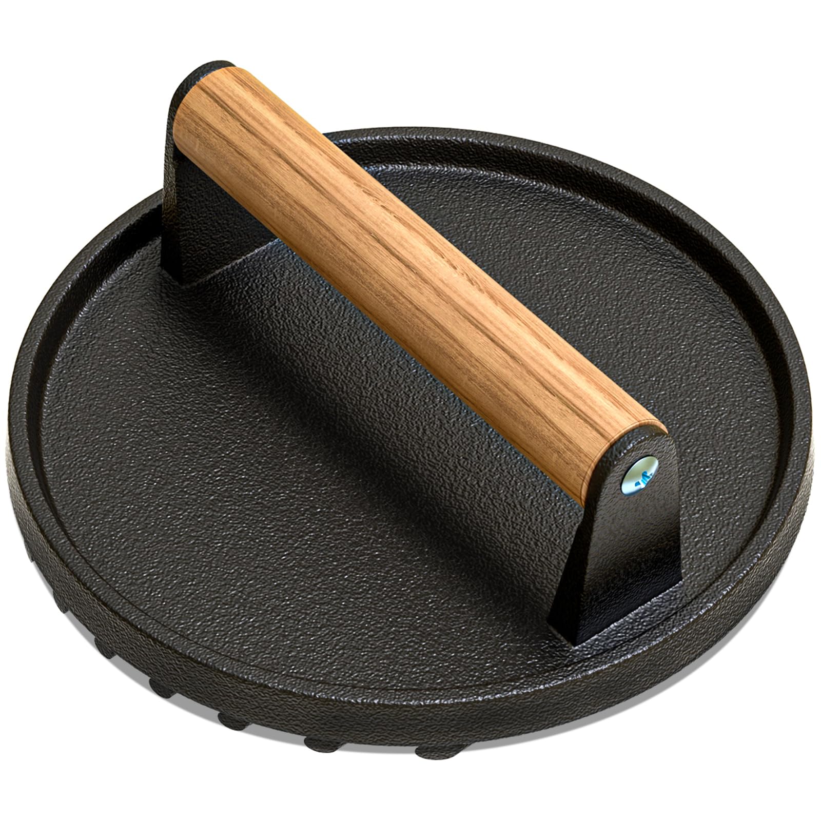 Amazon.com: AIKKIL Burger Press, 7.08" Round Heavy-Duty Cast Iron Smash ...