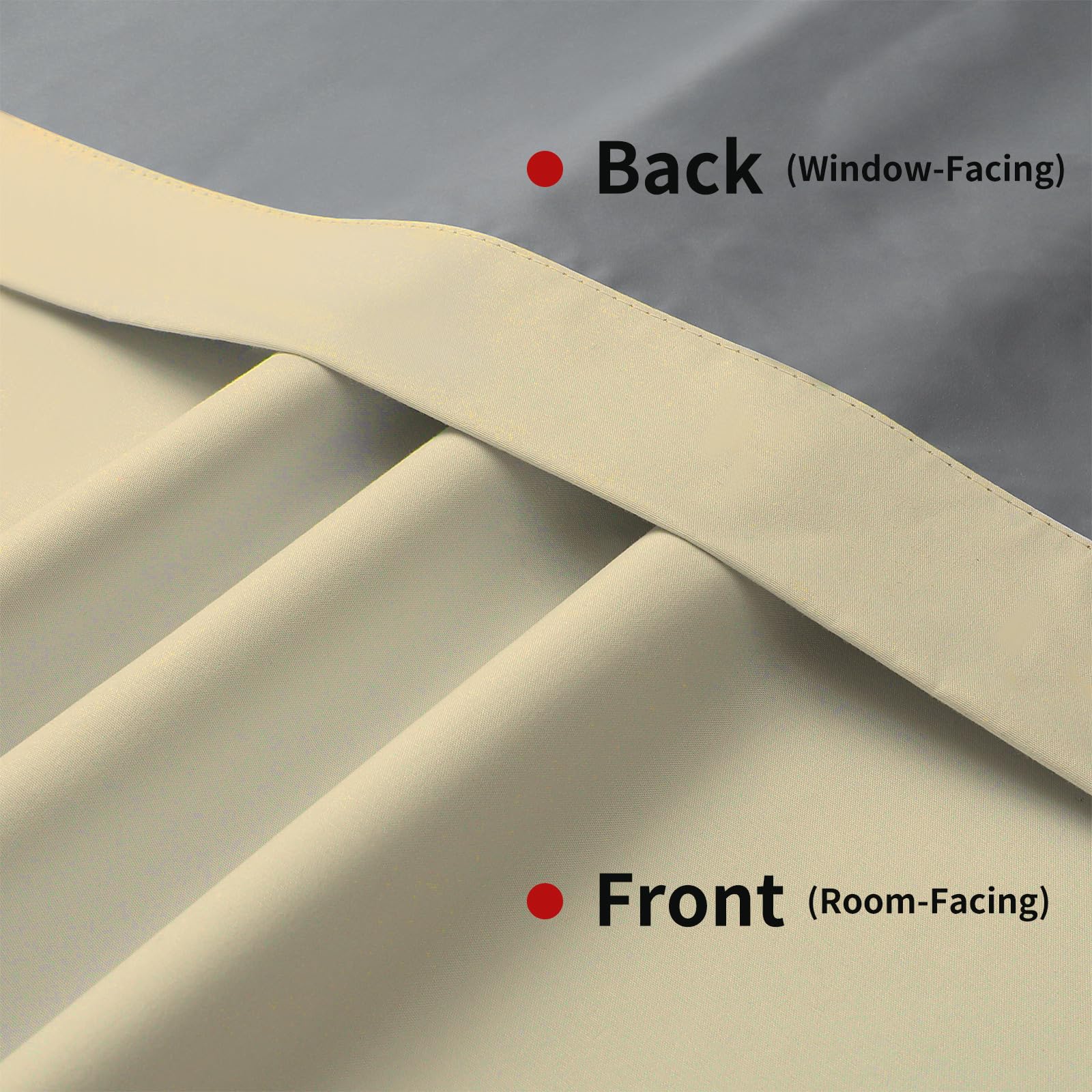 Snapklik.com : Joydeco 100% Blackout Curtains For Bedroom Living Room 84 Inches Long - 2 Panels ...