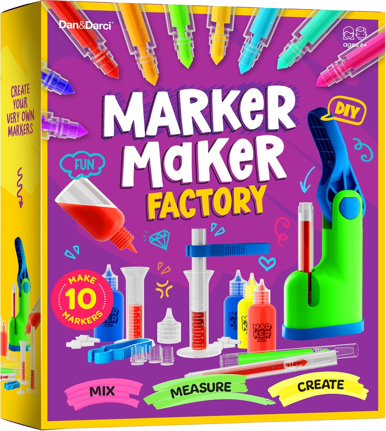 Dan&Darci Marker Making Kit for Kids - Arts and Crafts for Kids Ages 6 ...