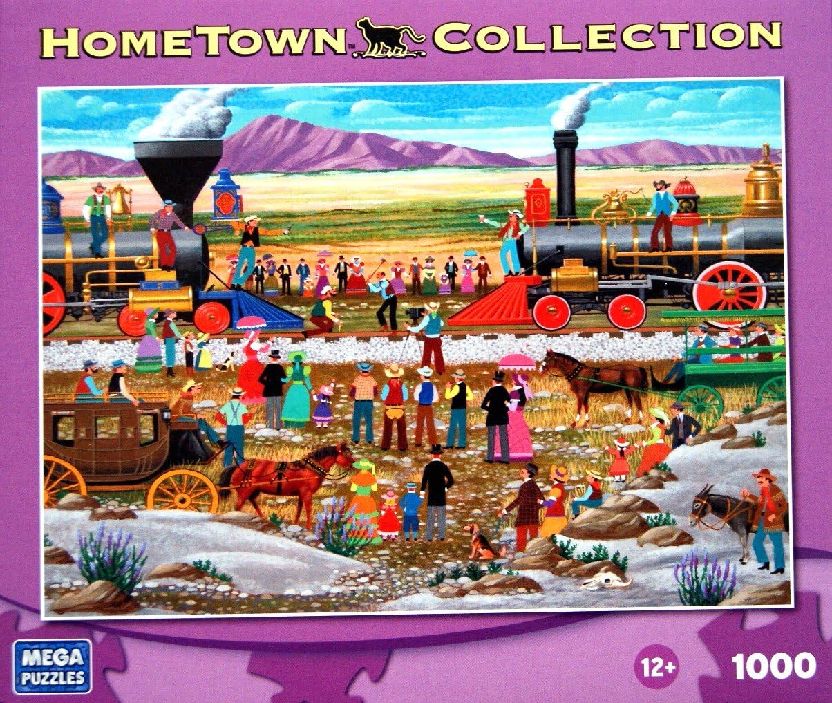 Amazon.com: HOMETOWN COLLECTION Driving The Gold Spike 1000 Piece ...