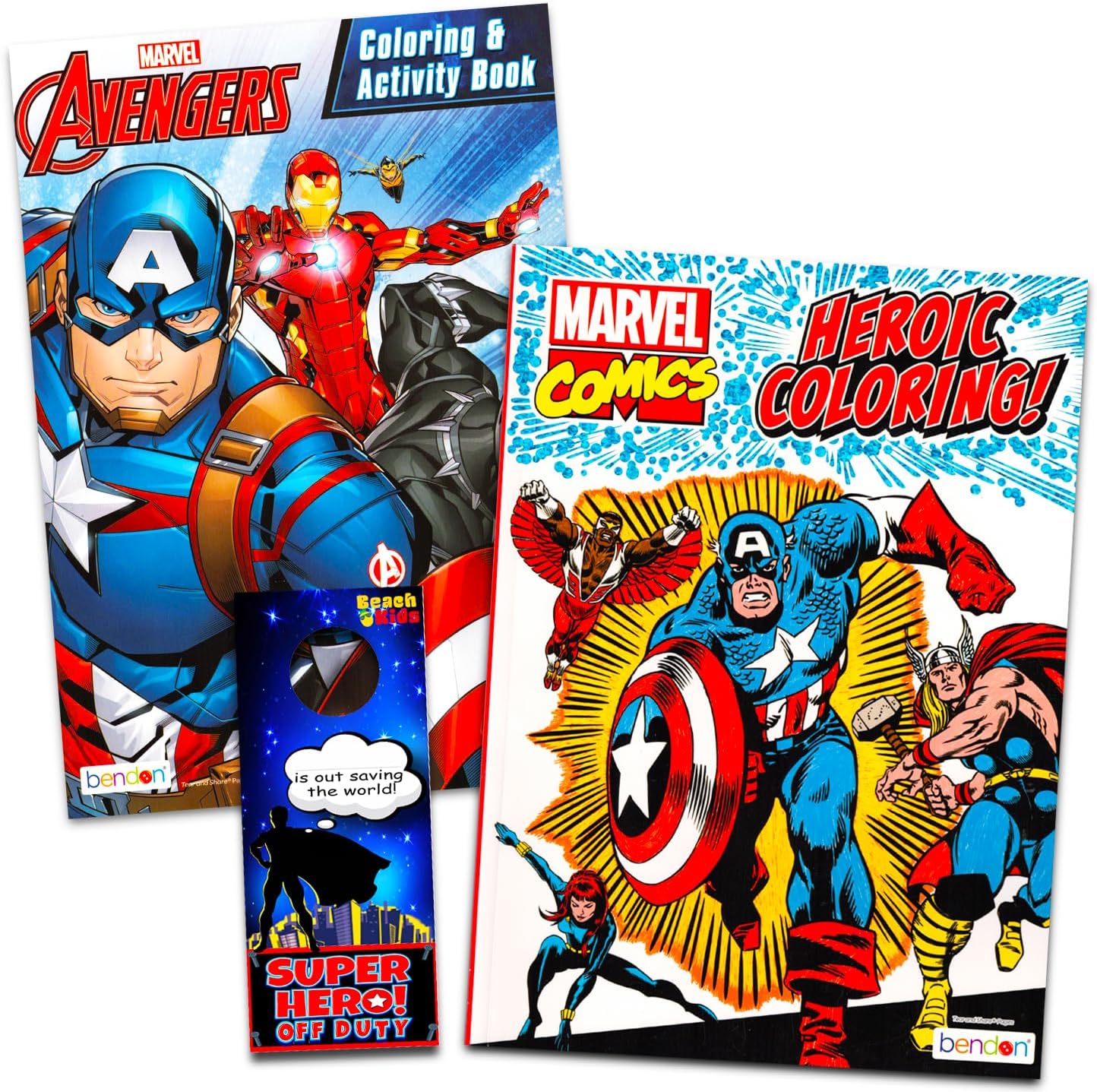 Amazon.com: Marvel Avengers Coloring Book Super Set for Kids, Adults ...