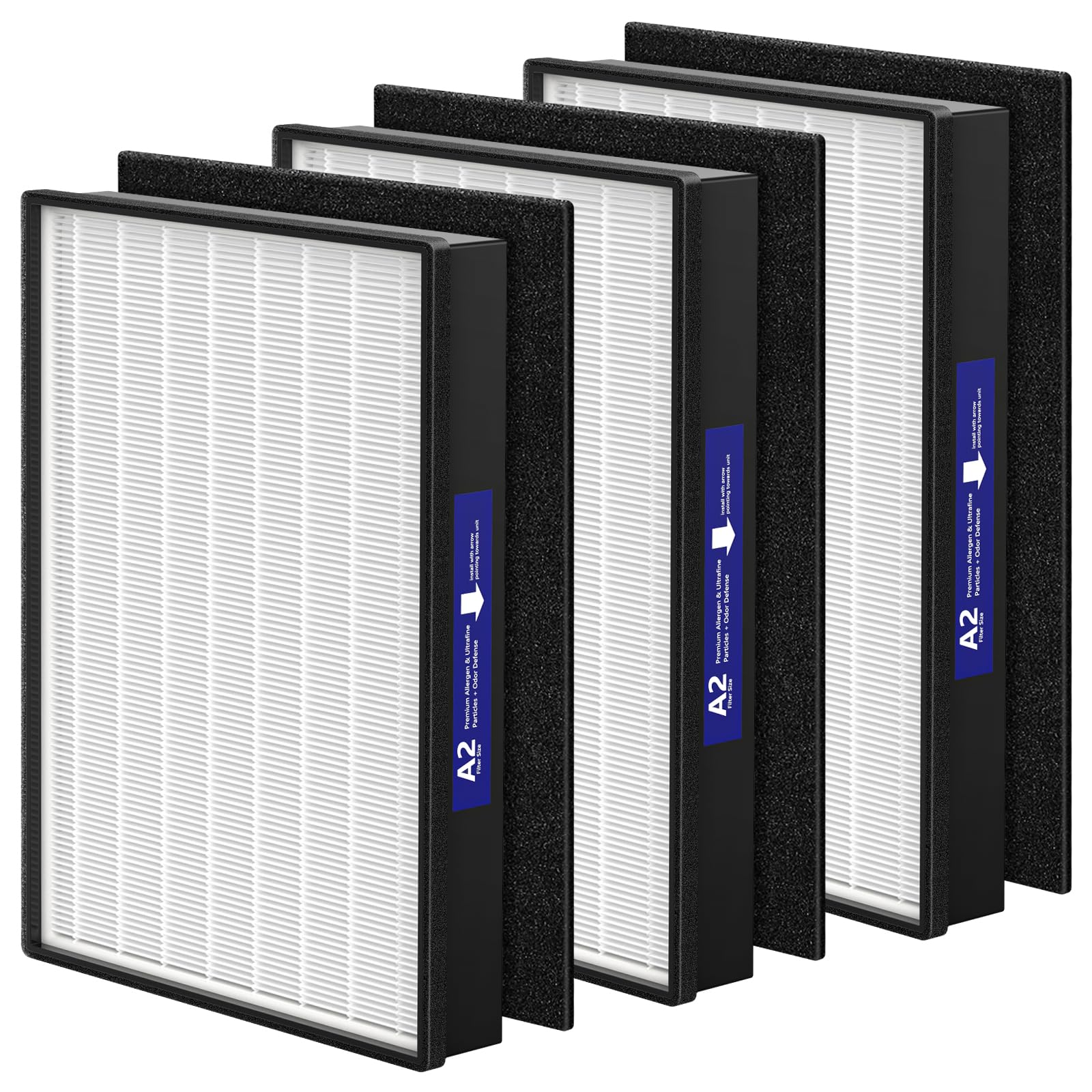 Amazon.com: 3 Pack A2 H13 HEPA Replacement Filter Compatible with 3M ...