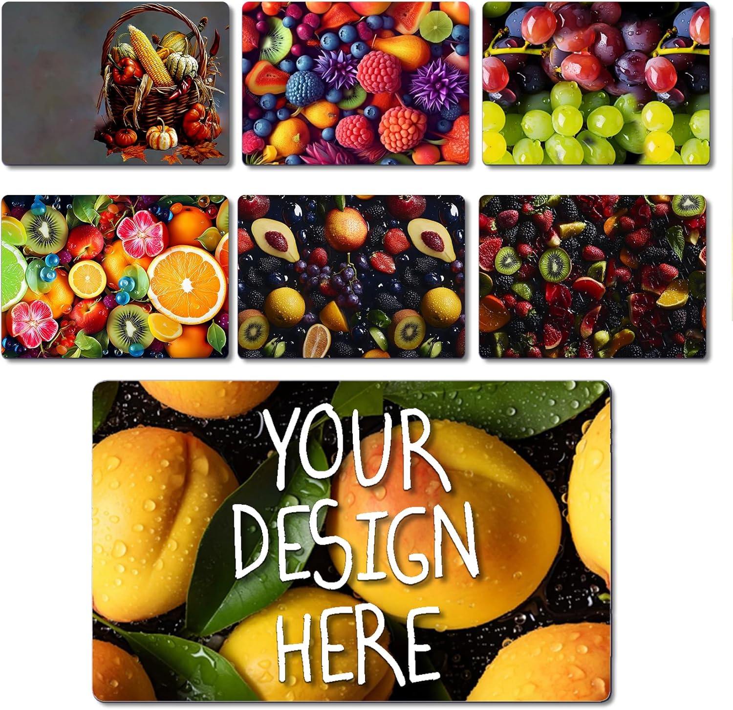 Amazon.com: Personalized Custom Kitchen Rugs Funny Fruits Standing Mat ...