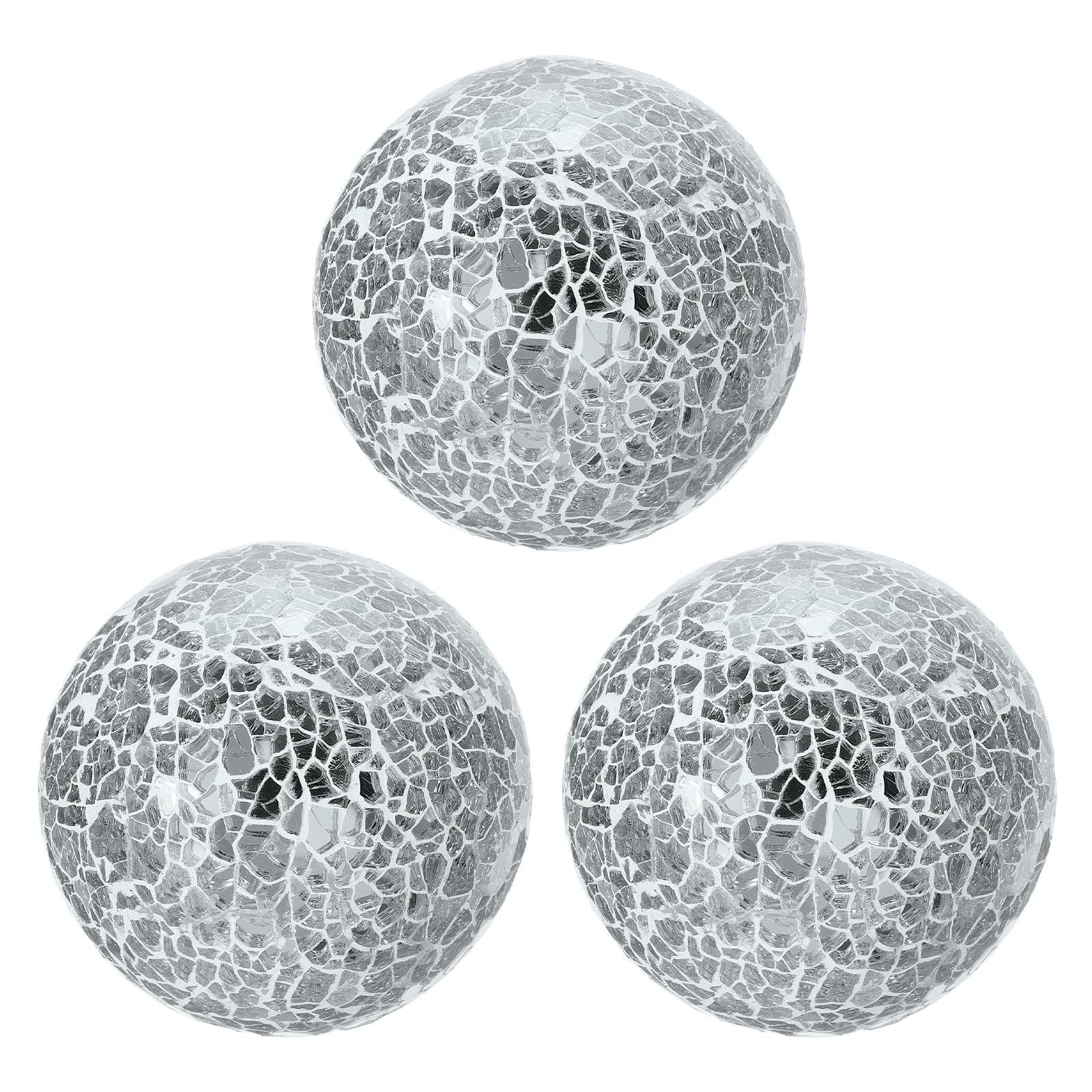 Amazon.com: uxcell 3Pcs Decorative Glass Balls 3.15 Inch Orbs ...