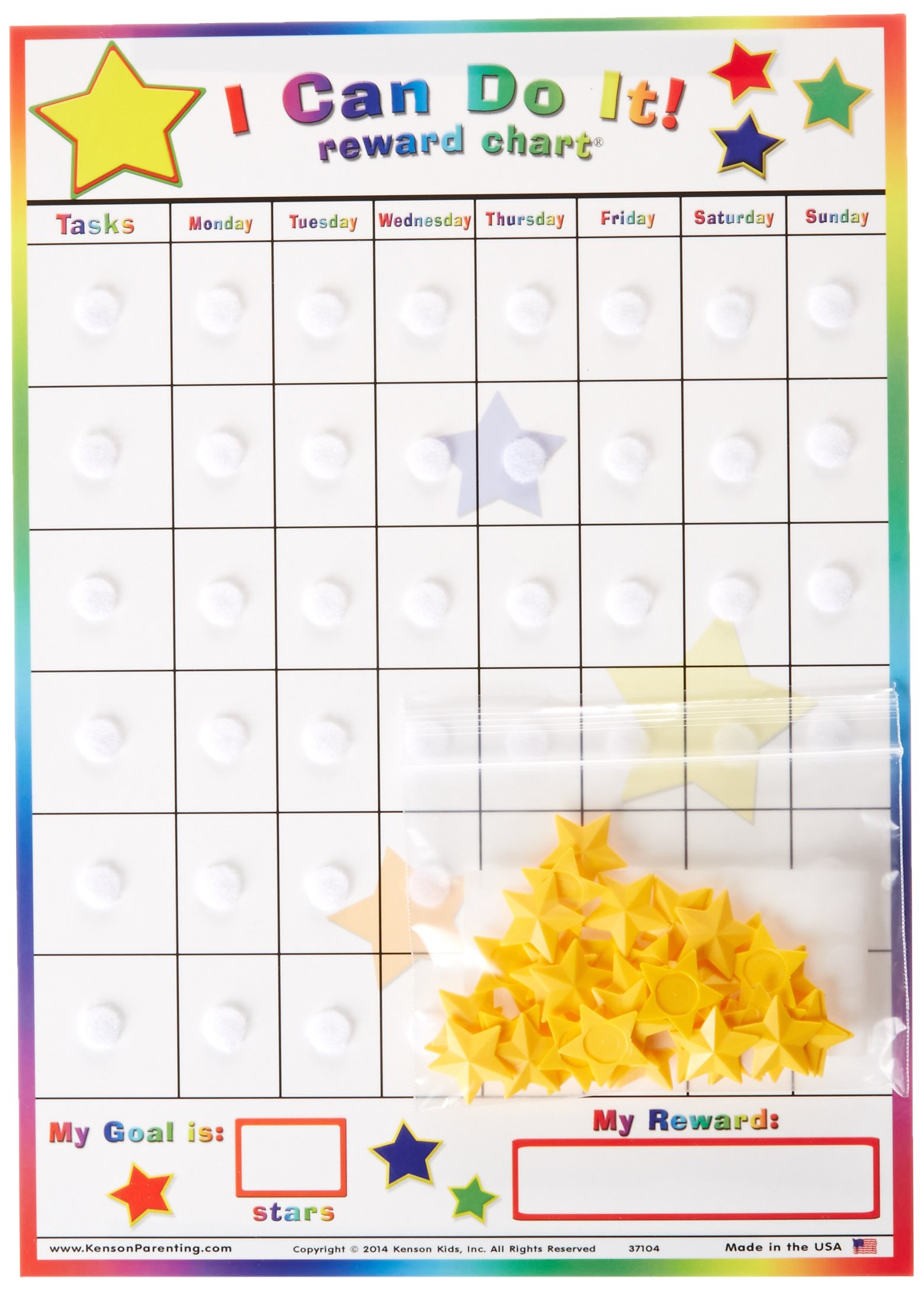 Buy Kenner Kid's I Can Do It Reward Chart with Stars Online at ...