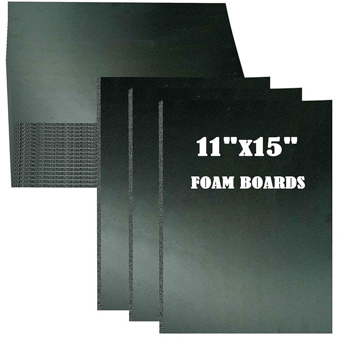 Buy 15Pack Foam Core Board, 11”x15” Black Foam Board, 3/16” / 5MM Thick ...