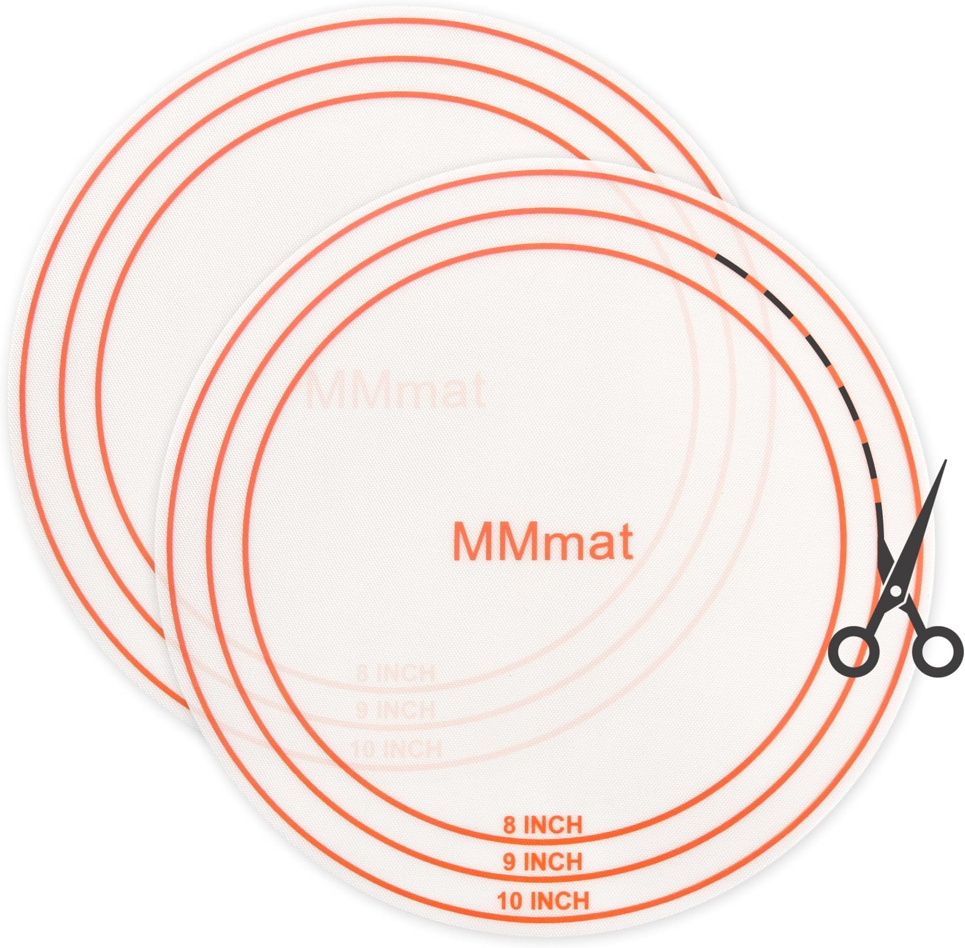 Amazon.com: Premium Non Stick Reusable Round Silicone Baking Mat Set Of ...