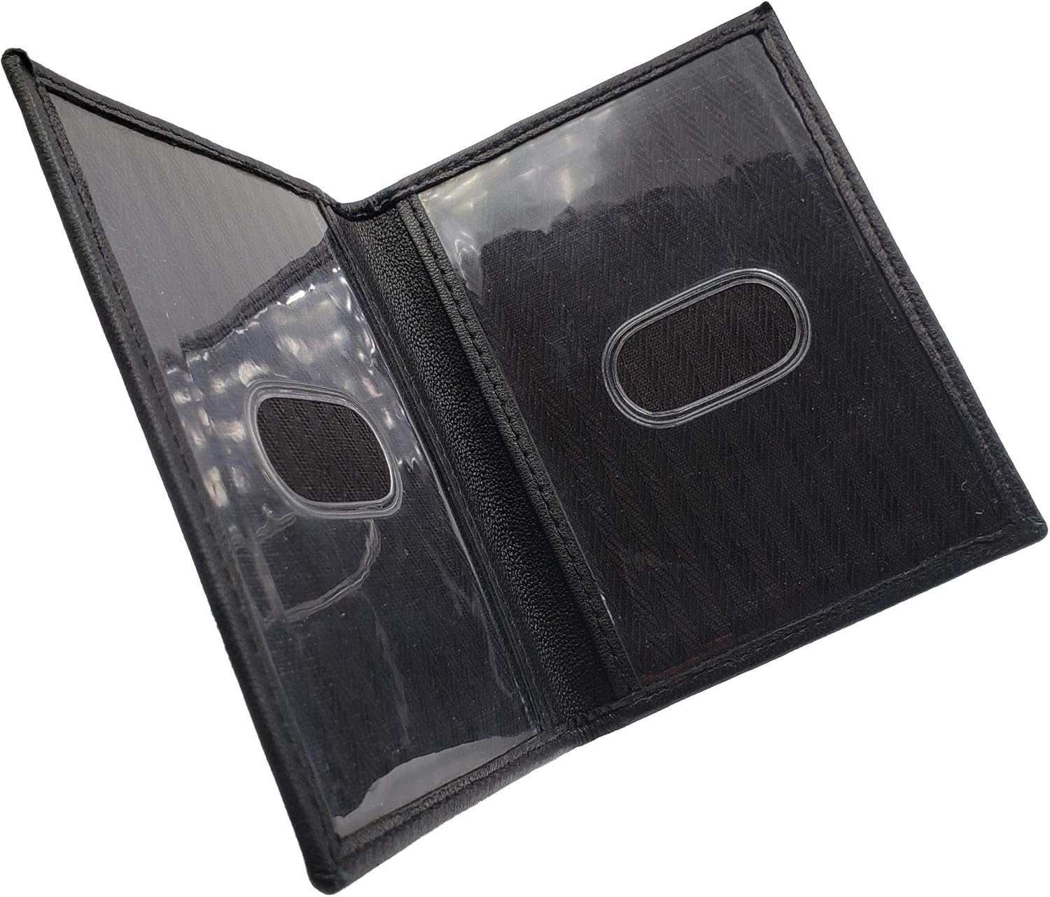Amazon.com: AG Wallets 2 ID Leather Bifold License Holder (Black ...
