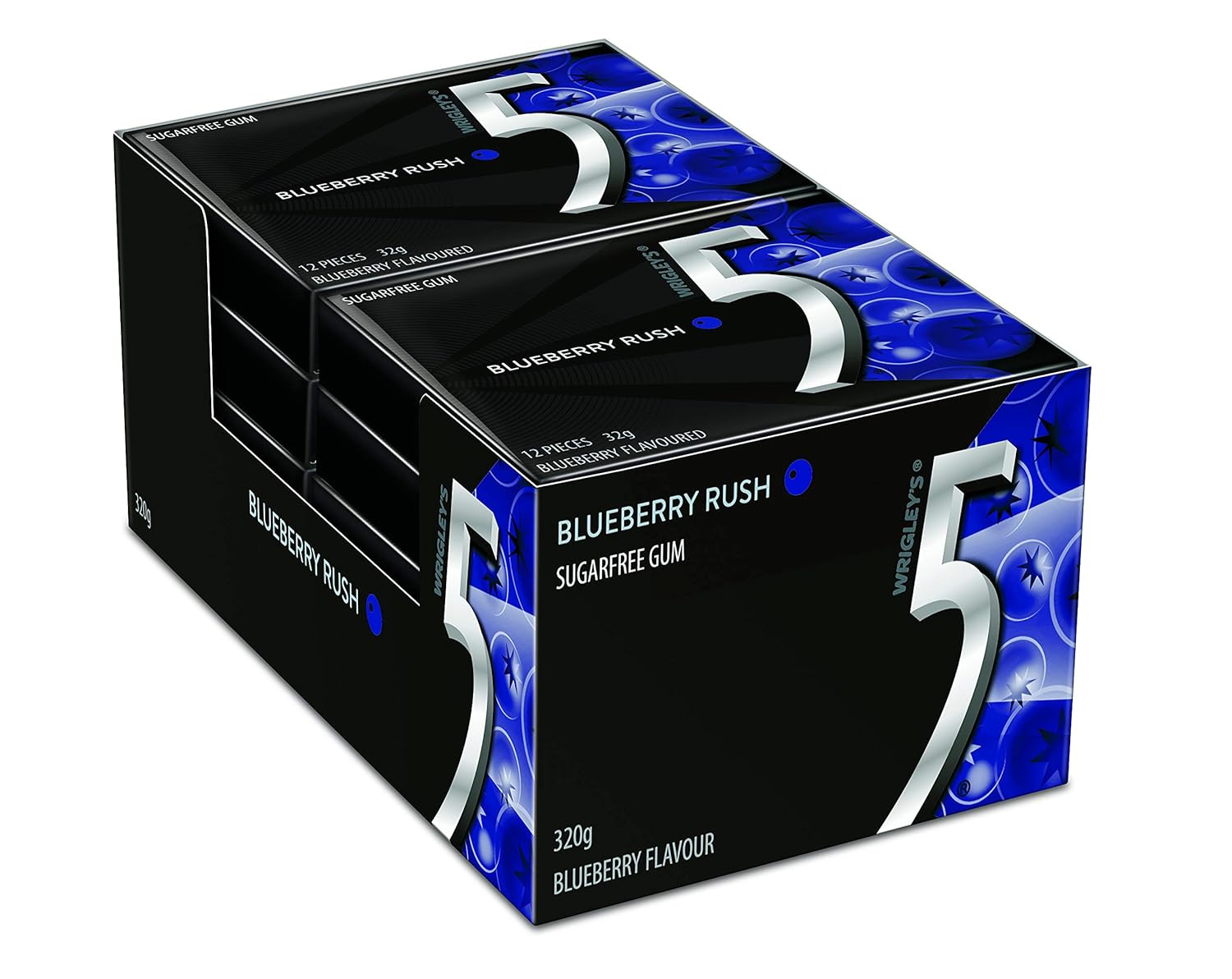 COUGAR Wrigley's 5 Gum Blueberry Rush 10 X 32G - 132G : Amazon.in: Grocery & Gourmet Foods