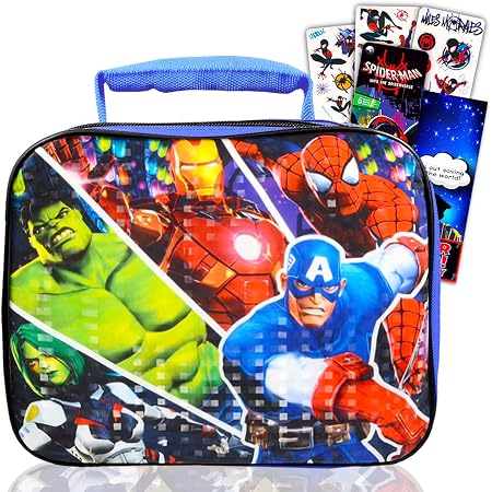 Amazon.com: Marvel Kawaii Avengers Girls Boys Soft Insulated School ...