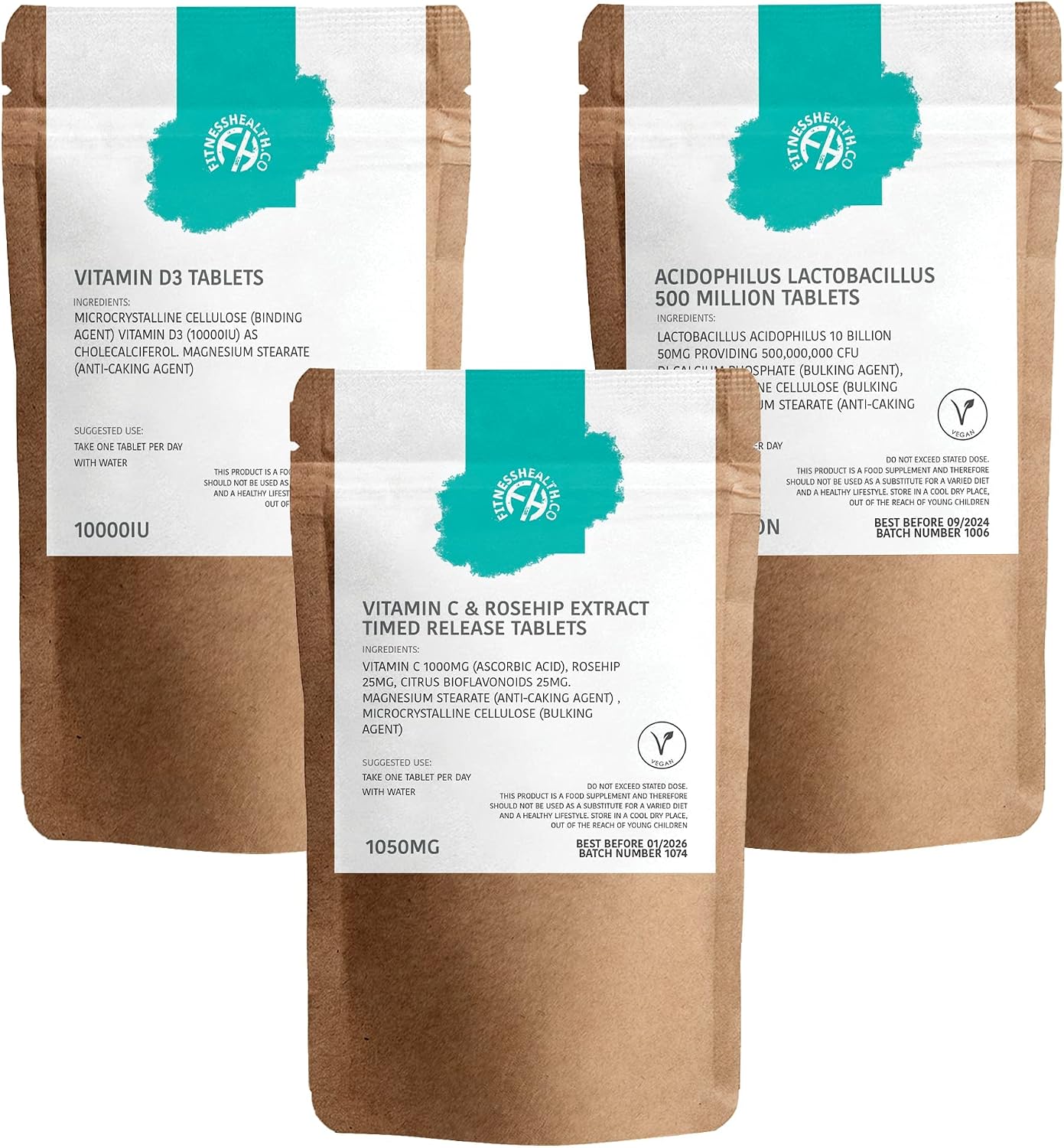 Amazon.com: Fitness Health Resistant Booster Pack - Acidophilus ...