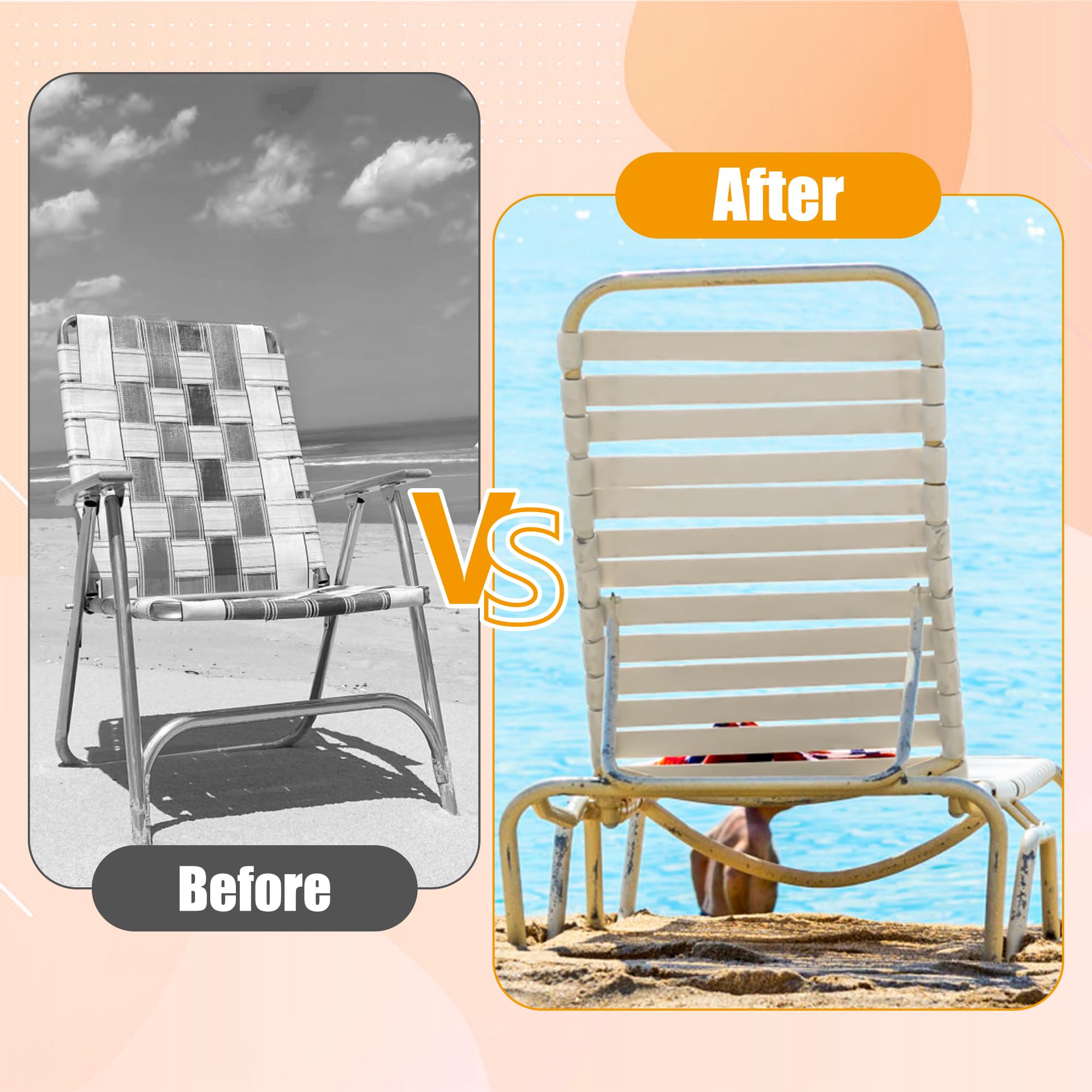 Snapklik.com : 2" Wide Vinyl Straps For Patio Chairs Repair, COITEK ...
