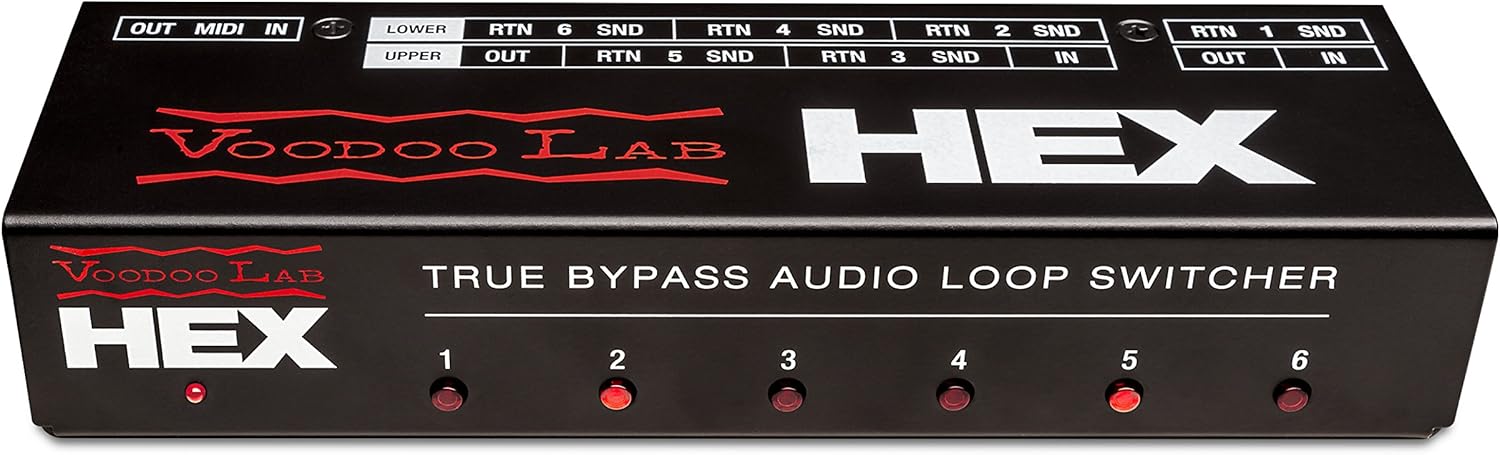 Amazon.com: Voodoo Lab HEX True Bypass 6-Loop Audio Switcher : Musical ...