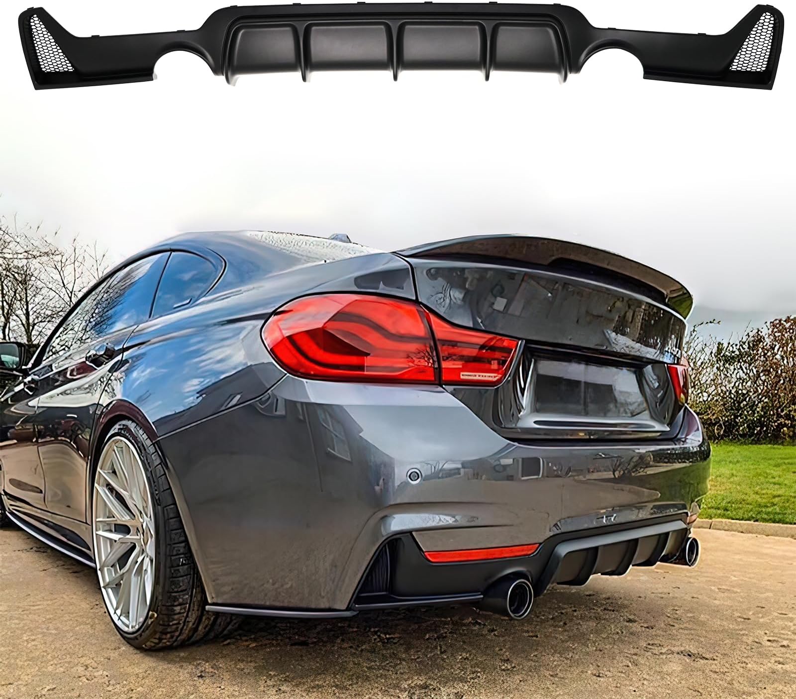 Amazon.com: KETAI Rear Diffuser Compatible with 2014-2020 BMW 4 Series ...