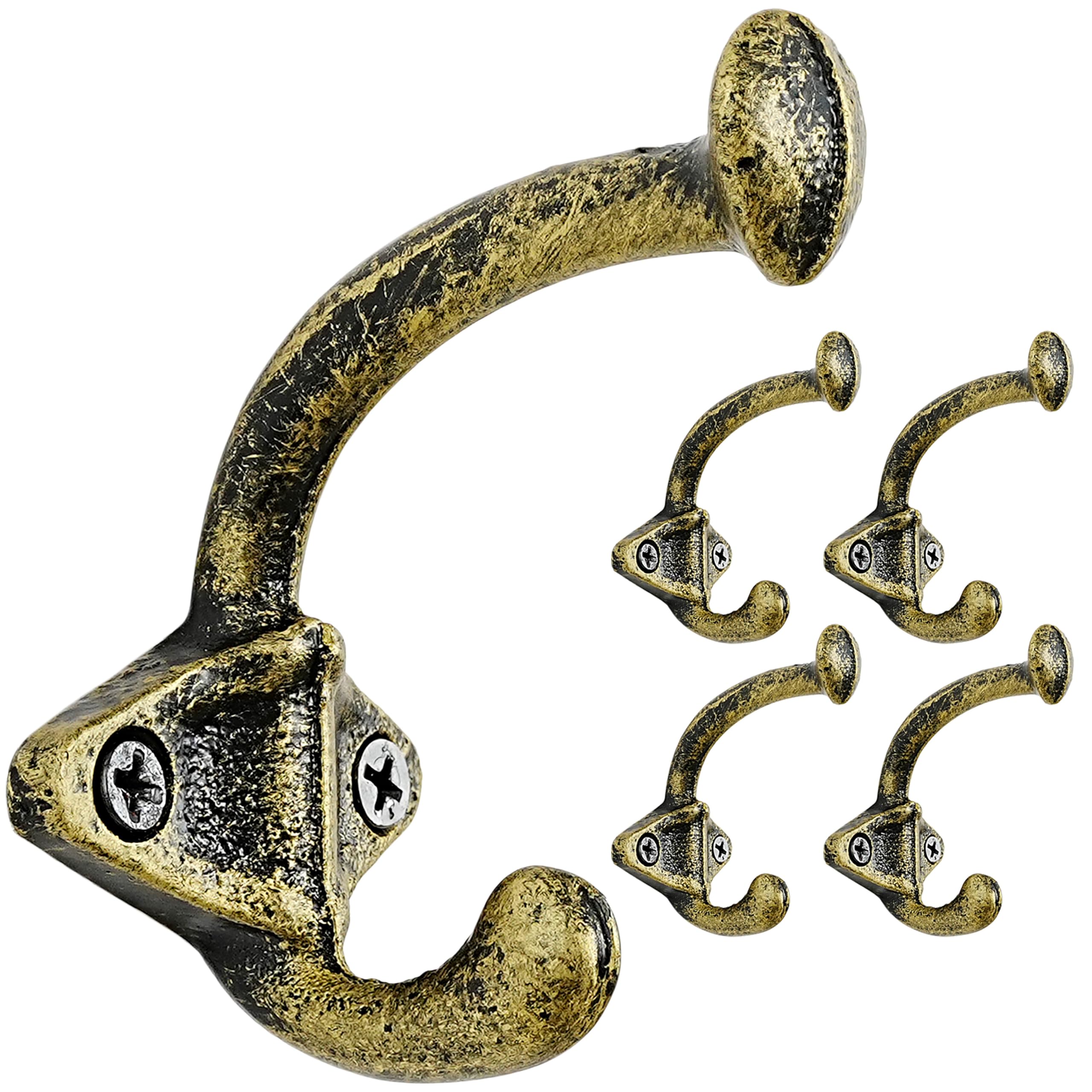 Amazon.com: Dseap Cast Iron Wall Hooks, Heavy Duty Coat Hooks, Rustic ...