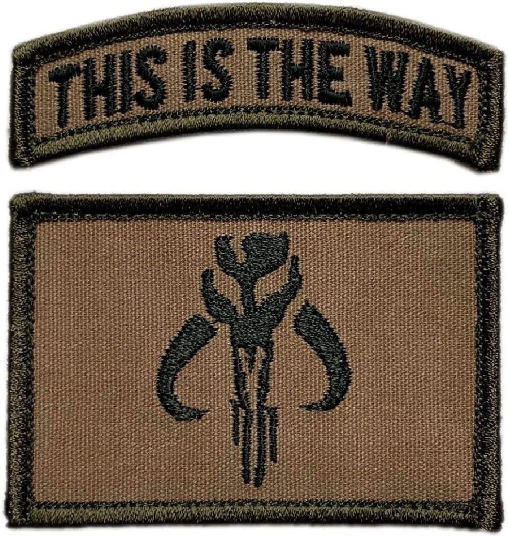 Amazon.com: The Way Mandalorian Mythosaur Morale Patch 2PC Bundle Set ...