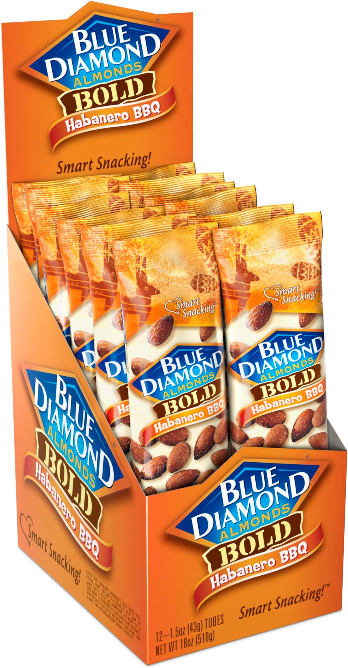 Amazon.com : Jake’s Nut Roasters Almond Snack Pack, 1.5 oz, Bleu Cheese ...