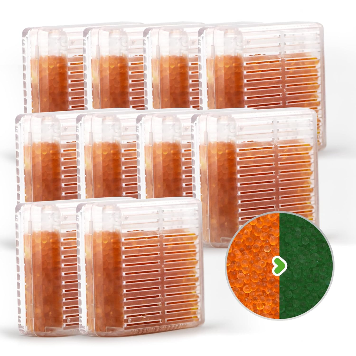 Wisesorb Silica Gel Canister, 45 Gram 10 Packs Hard Plastic Silica Gel ...