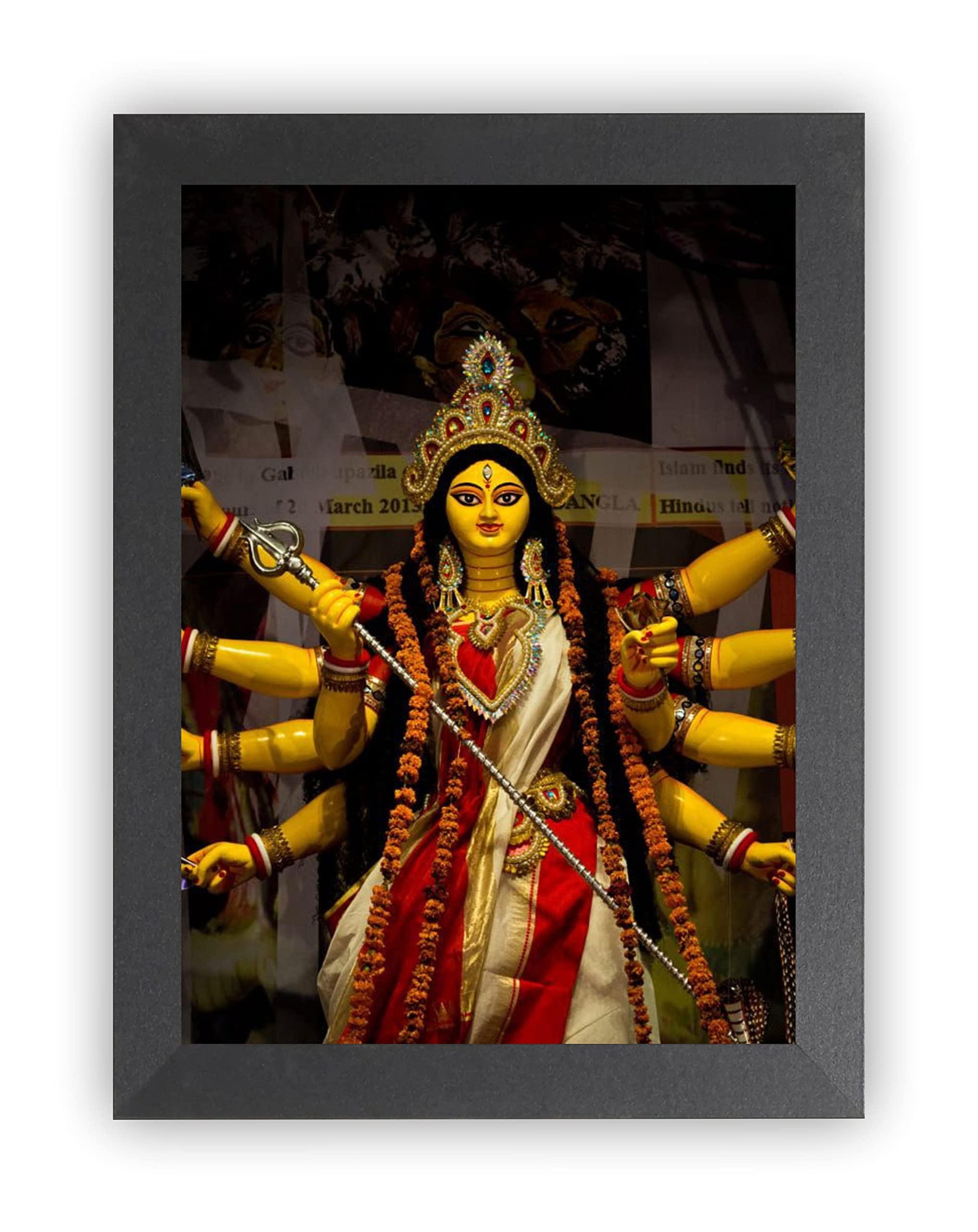 Buy Nuoshopping Durga MAA NAV ROOP Photo Frame | Durga MAA Photo Frame ...
