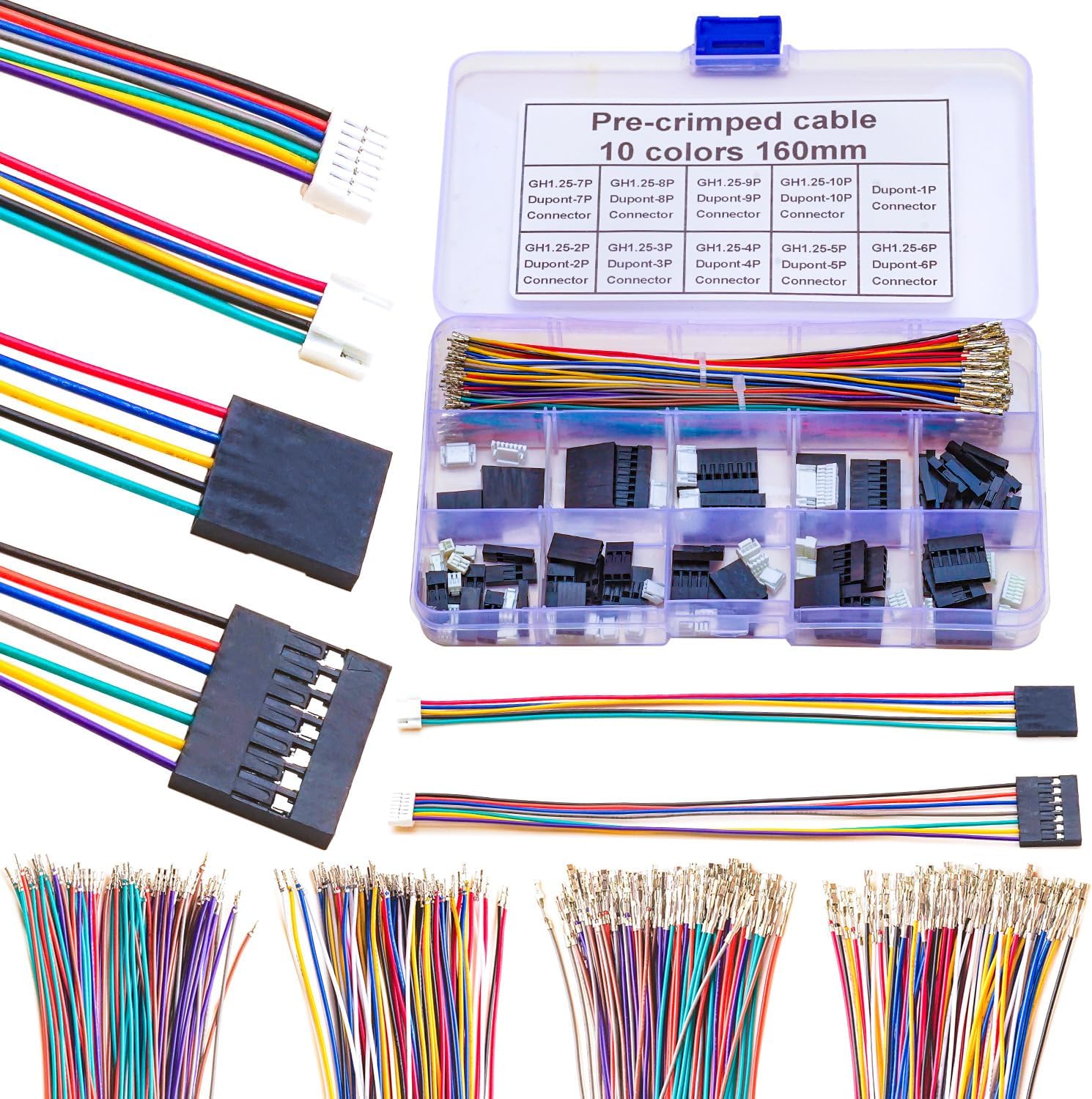 Amazon.com: Ssighuyx GH1.25 to Dupont2.54 JST Connector Dupont ...