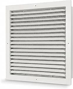 Byson Aluminum Return Air Grille Fixed Louvre White Powder Coated with ...