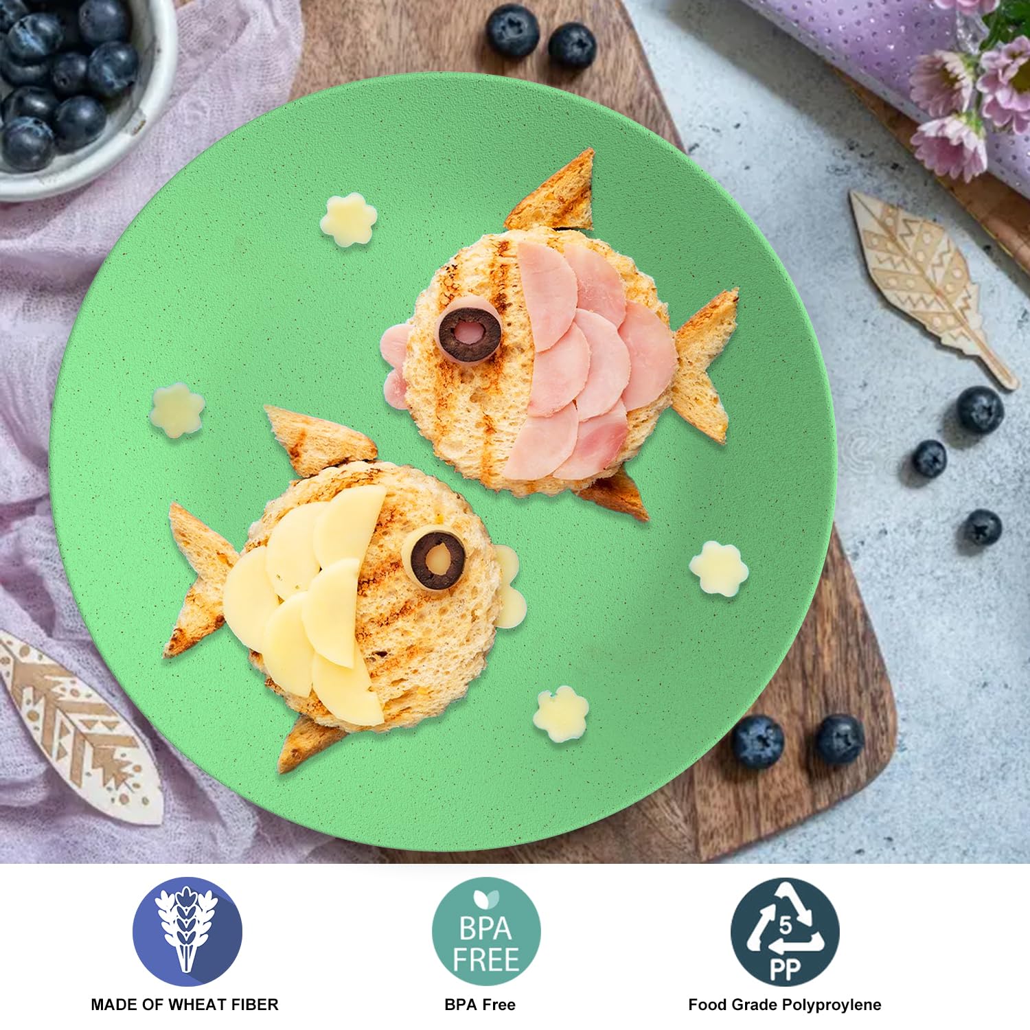 Snapklik.com : Wrova Wheatgrass Plates Set - Ideal For Outdoor Use ...