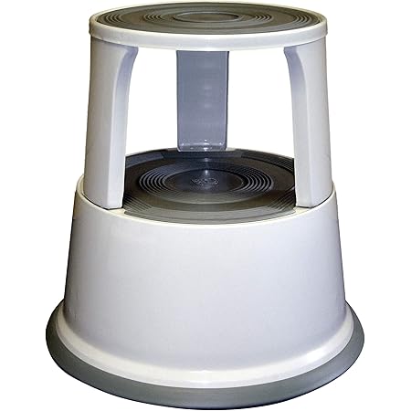 Swift Supastep Metal Red Kick Step Stool with Retractable Castors Heavy ...
