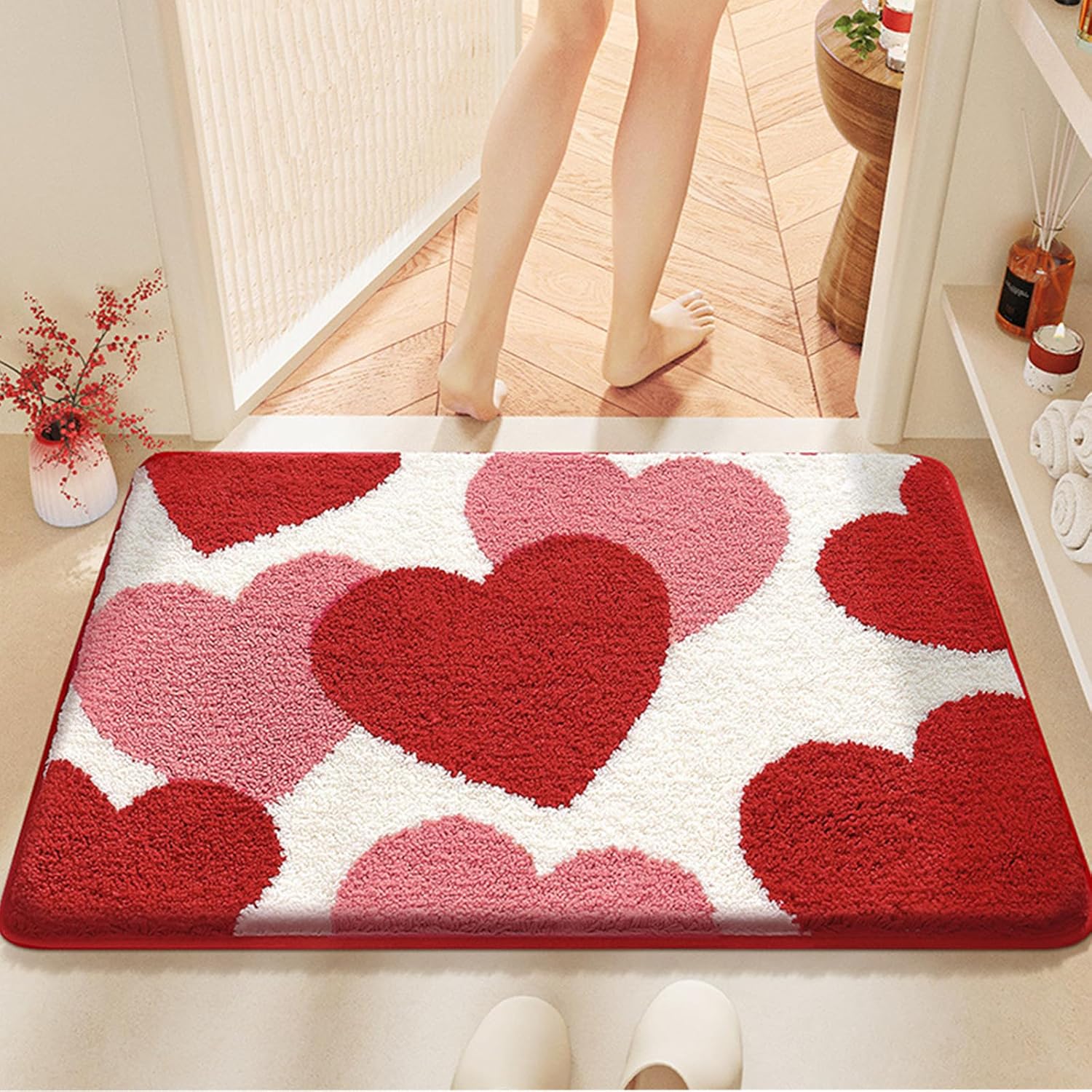 Amazon.com: XYSaiXuan Bathroom Mat Quick Dry, Non-Slip Floor Bath Mat ...