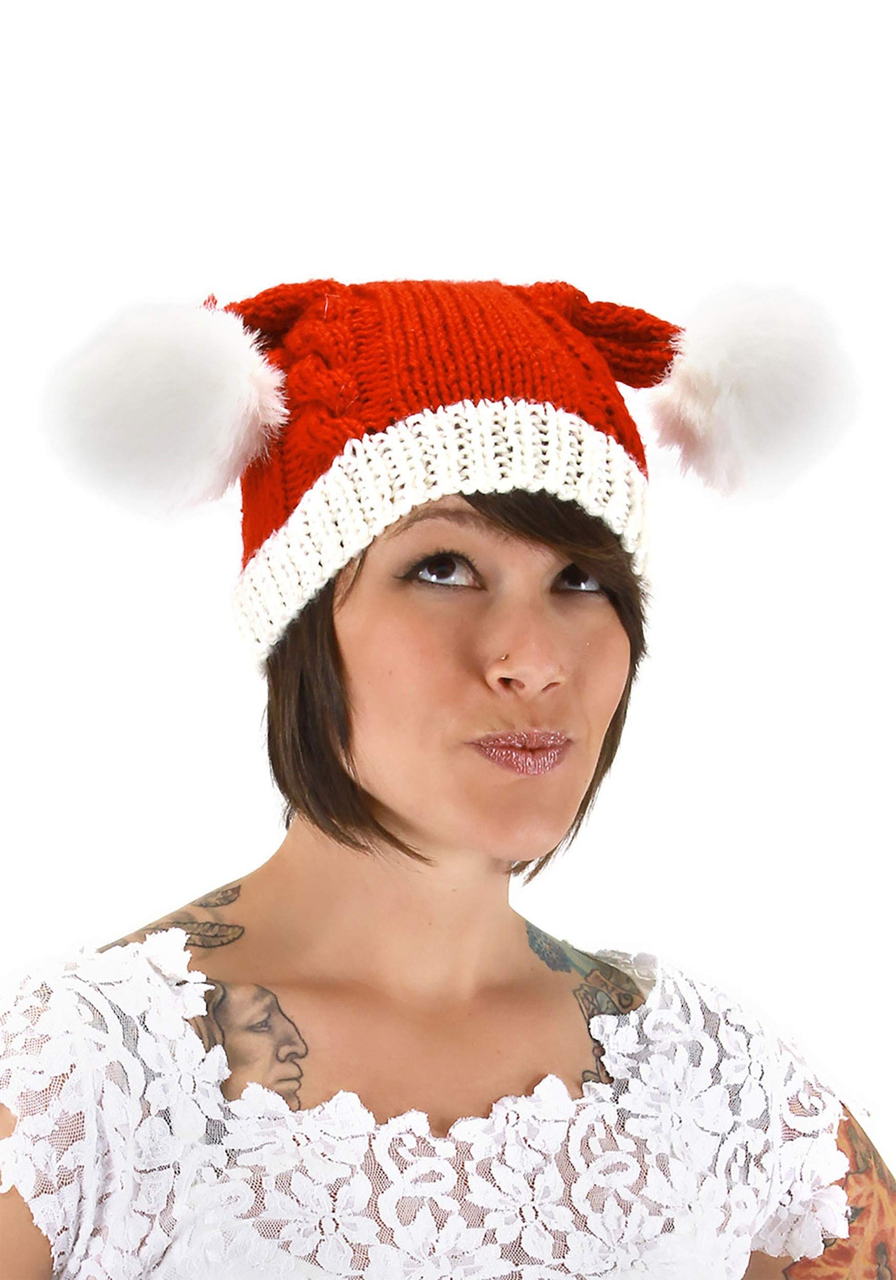 Amazon.com: elope Santa Knit Hat Standard : Clothing, Shoes & Jewelry