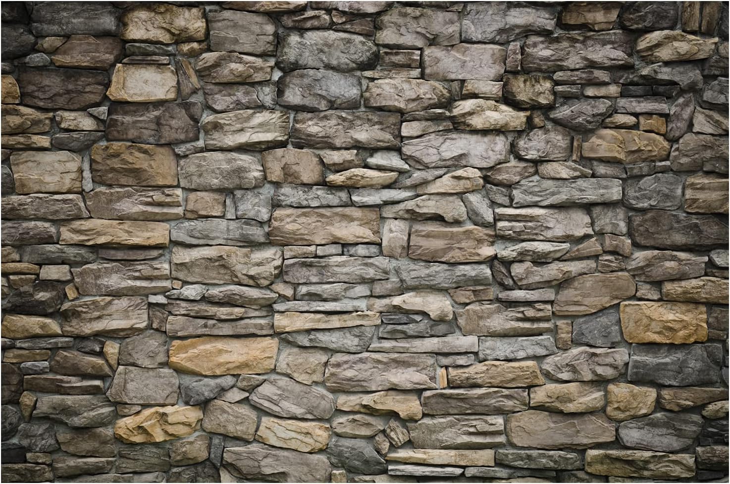 Amazon.com : 10x8ft Vintage Stone Brick Wall Backdrop Retro Rustic Rock ...