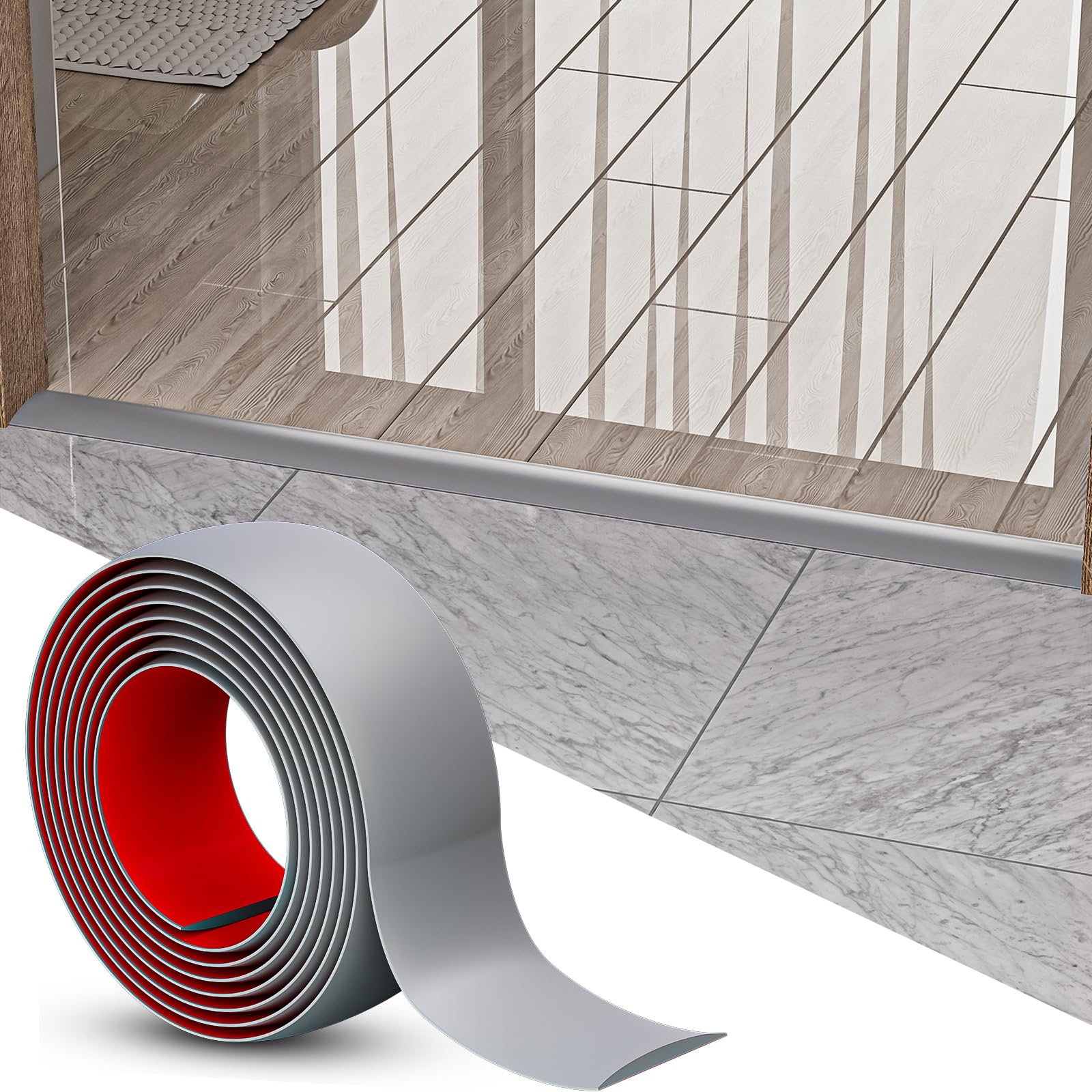 Snapklik.com : Greymond Floor Transition Strip - Self Adhesive Vinyl ...