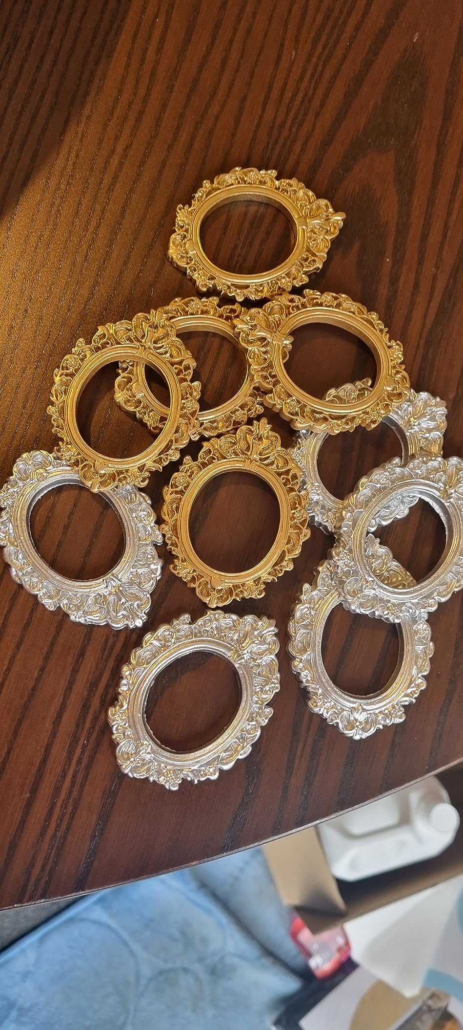 FOMIYES 10pcs Mini Resin Photo Frames, Vintage Miniature Picture Frame ...