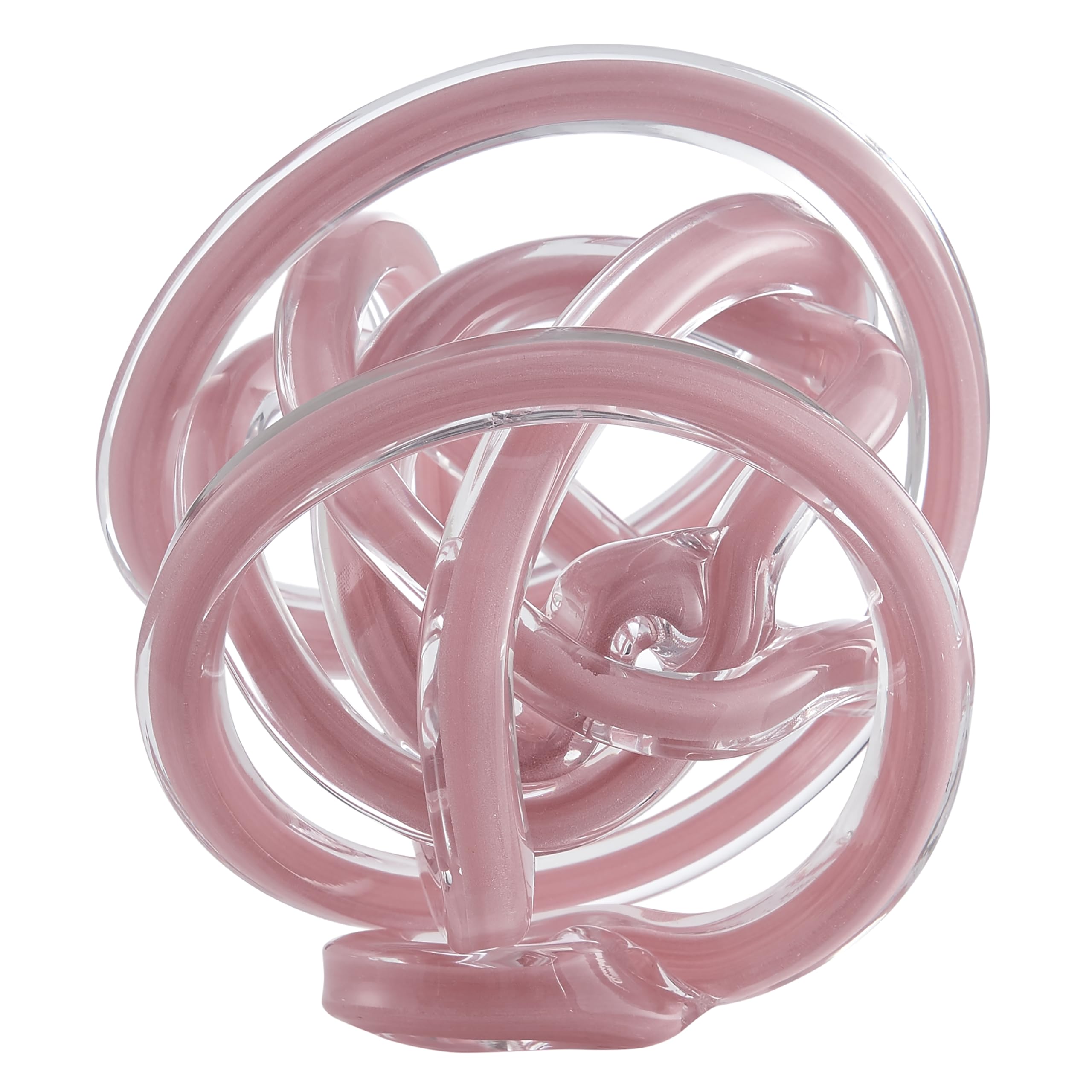 Amazon.com: Danya B Nox Modern Glass Knot Loop Abstract Tabletop ...