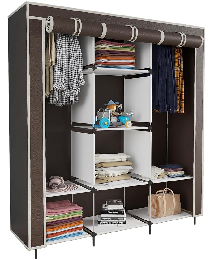 Maison & Cuisine Collapsible Wardrobe Portable Foldable Closet for ...