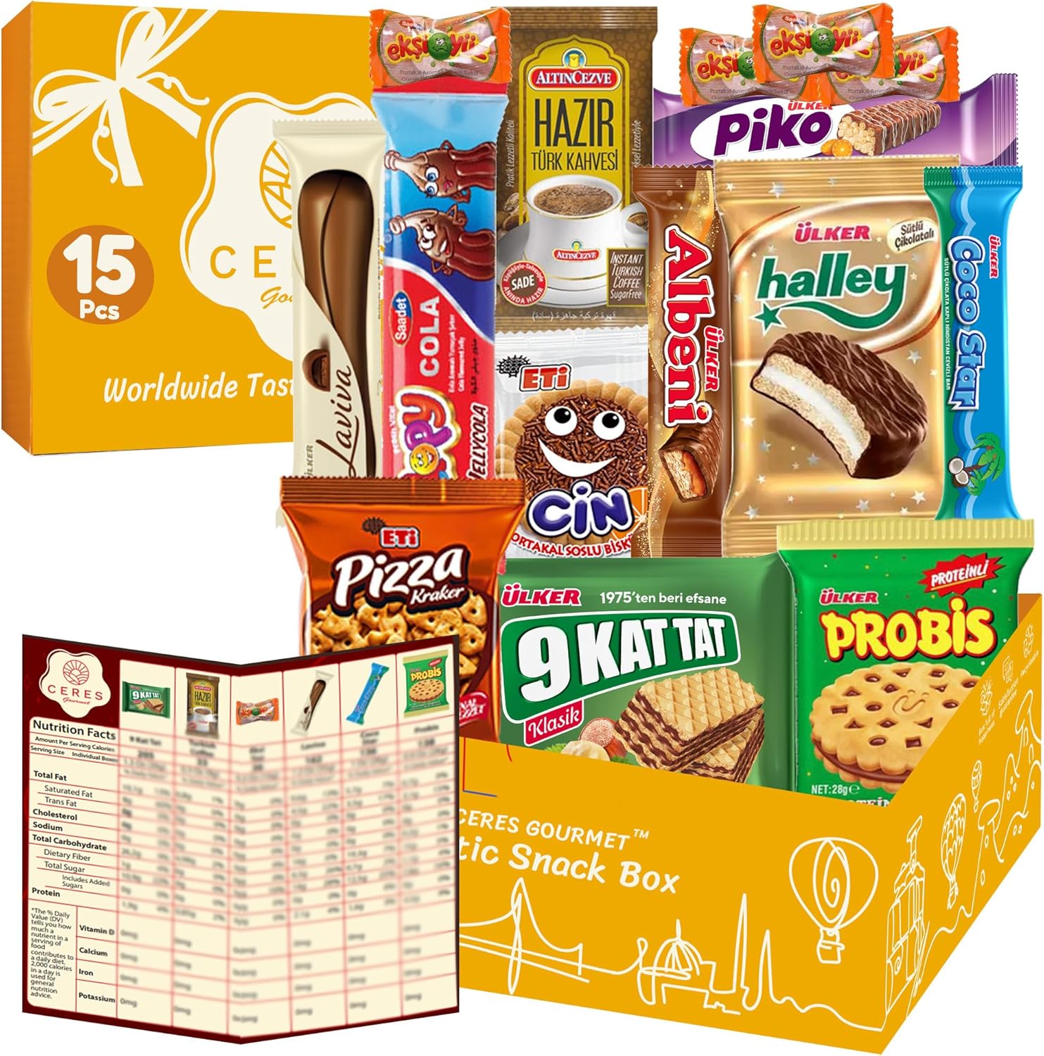 International Exotic Snack Box Variety Pack, 15 Premium Foreign Rare ...
