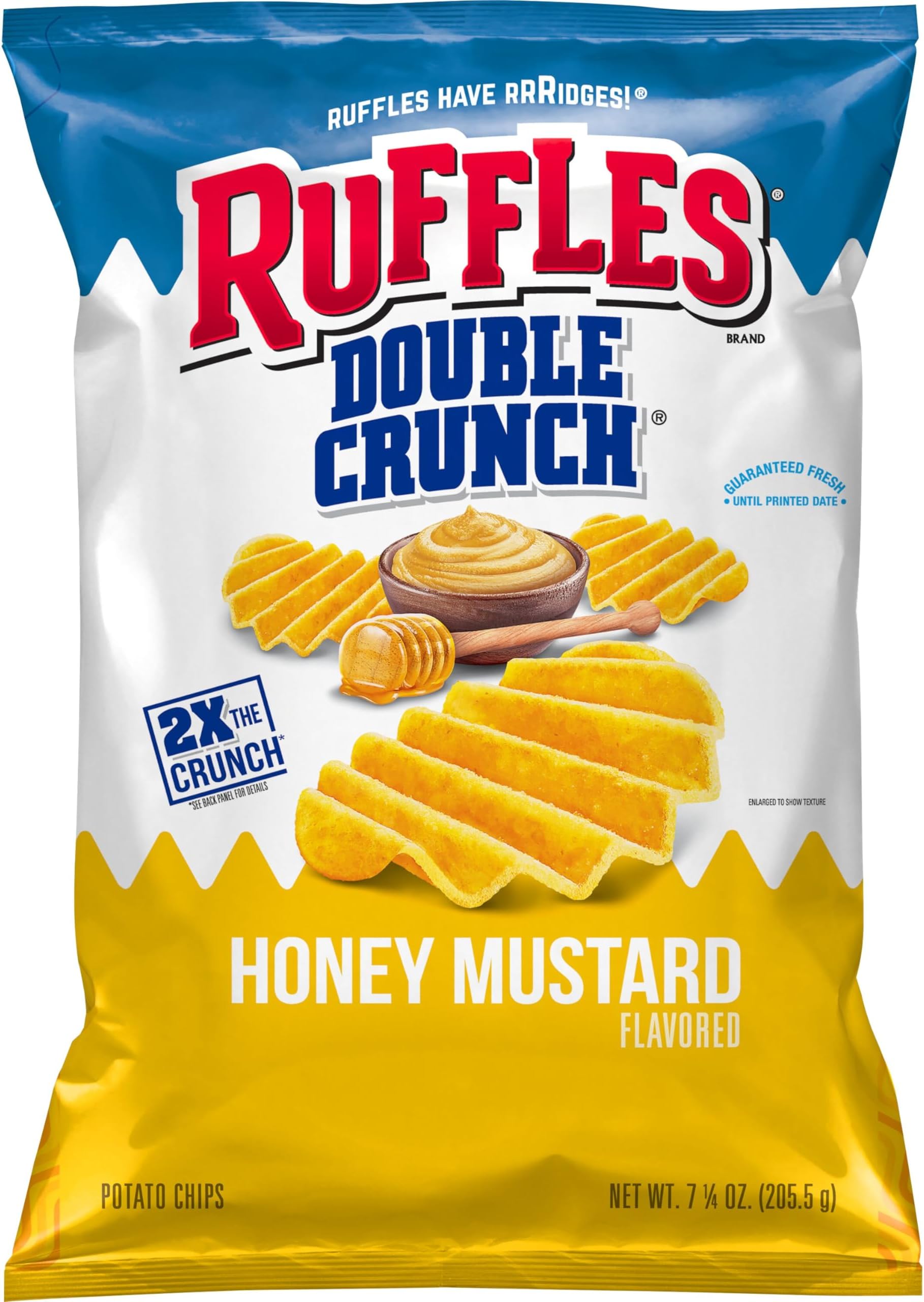 Amazon.com : Ruffles Double Crunch Honey Mustard, 7.25 Oz : Grocery ...