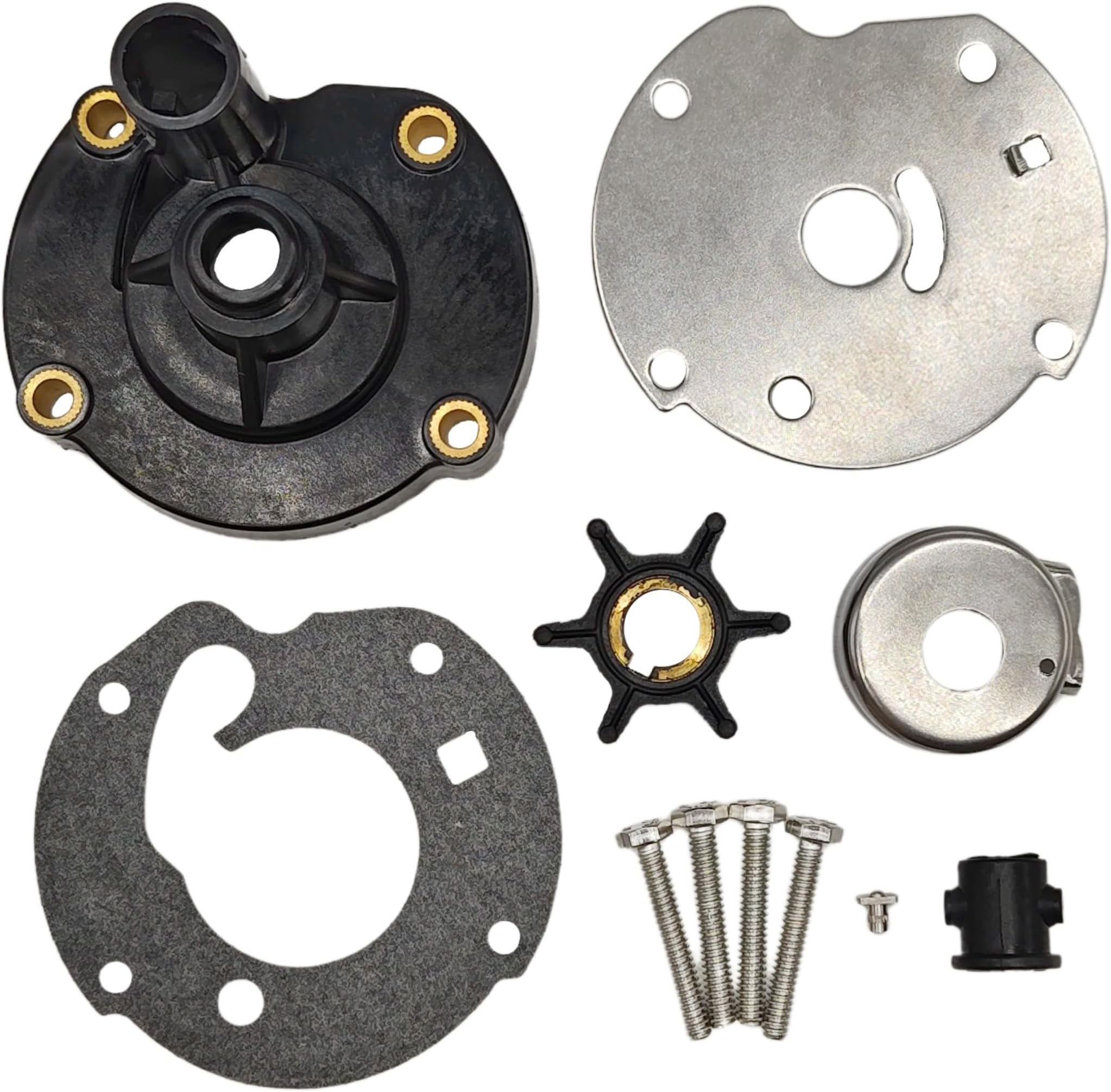 Amazon.com: Water Pump Impeller Kit For Johnson Evinrude 4/5 / 6/8 HP ...