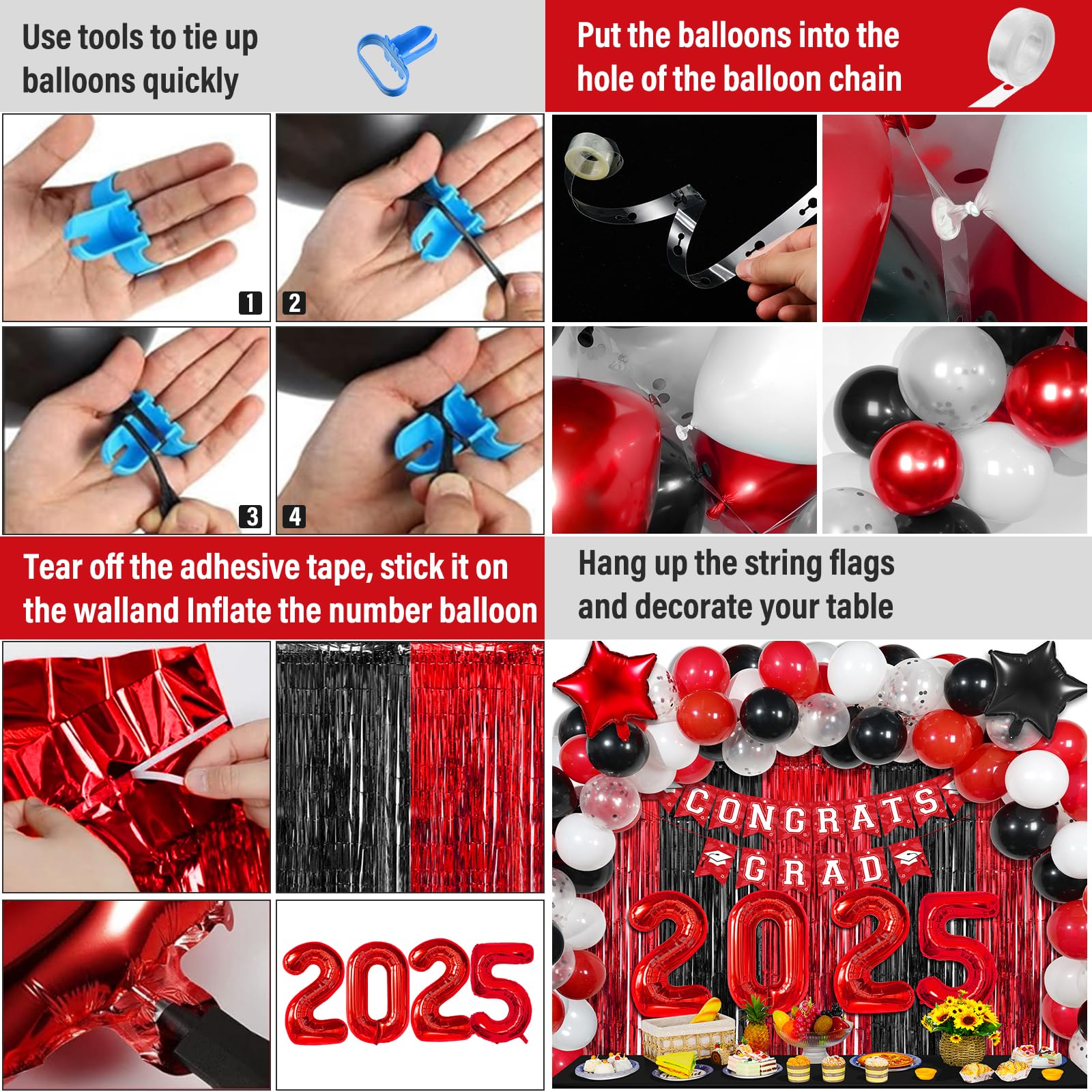 Snapklik.com : Graduation Party Decorations Class Of 2025, Congrats ...